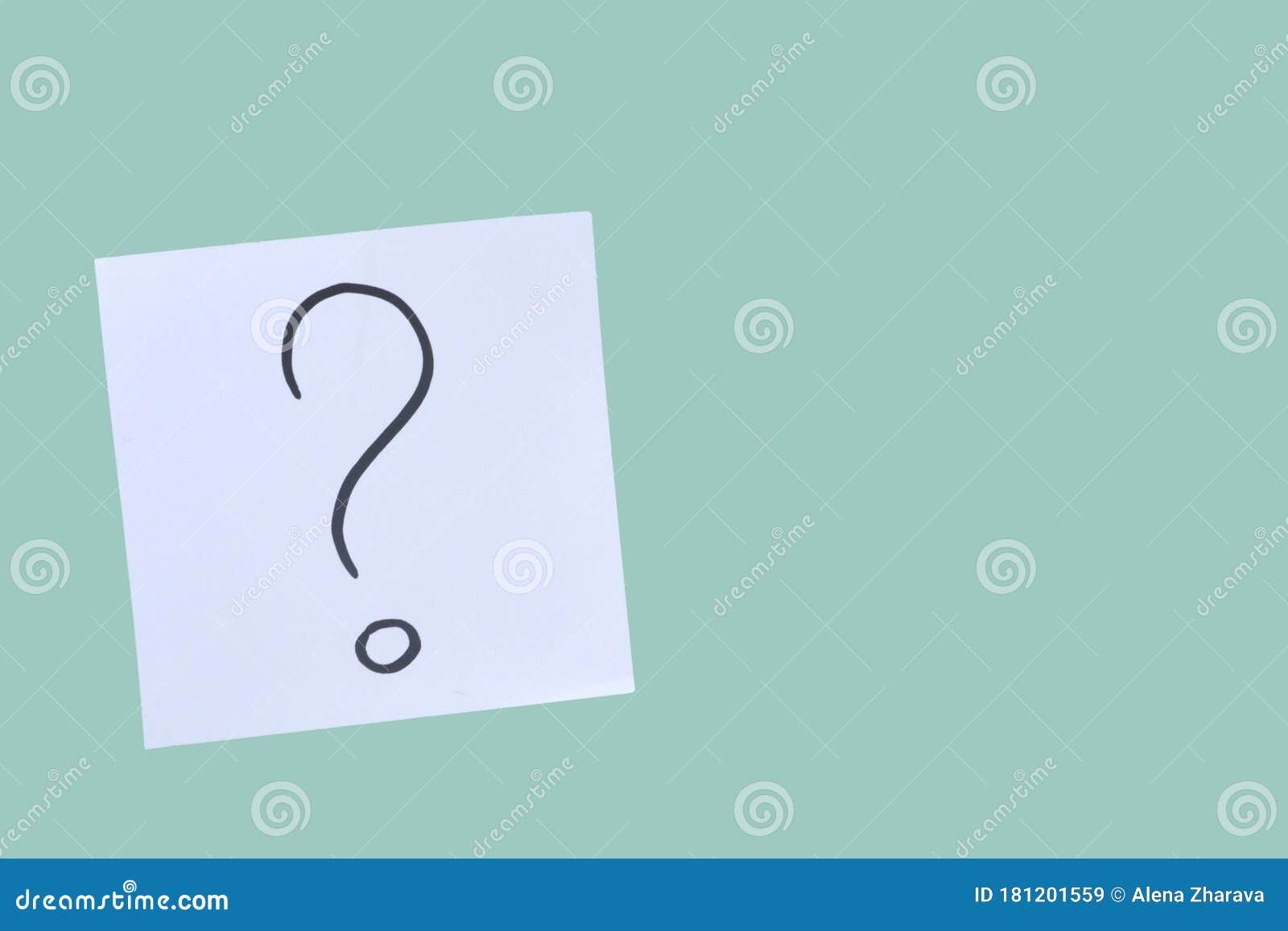 Paper Stickers with a Question Mark , Concept for Solving the Problem ...