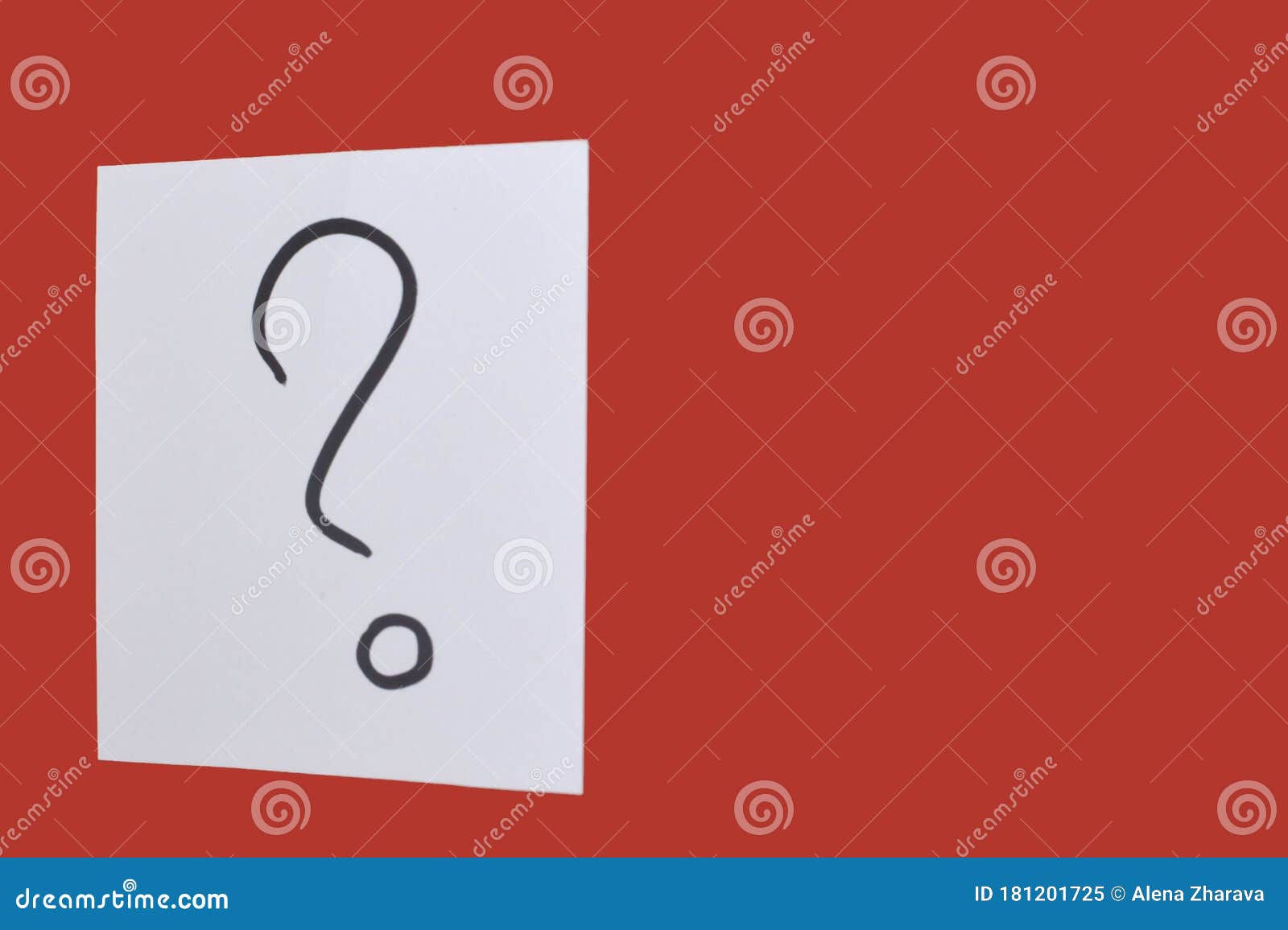 Paper Stickers with a Question Mark , Concept for Solving the Problem ...