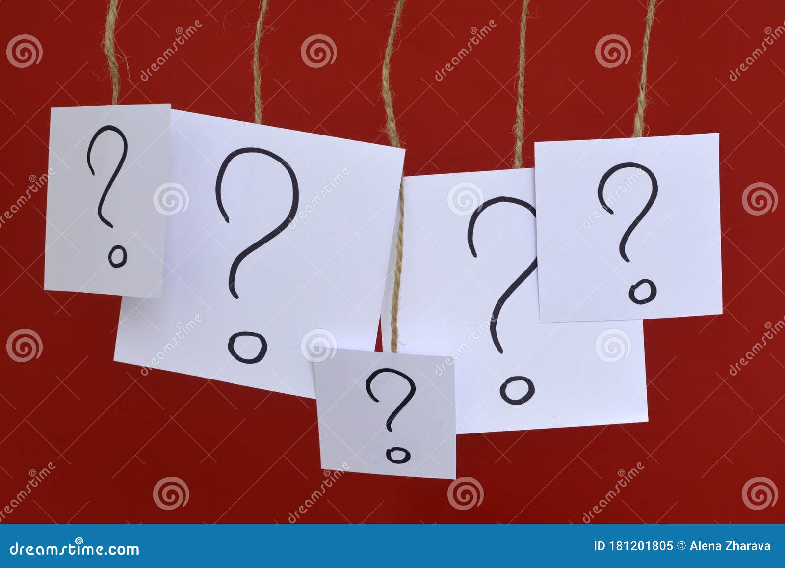 Paper Stickers with a Question Mark , Concept for Solving the Problem ...
