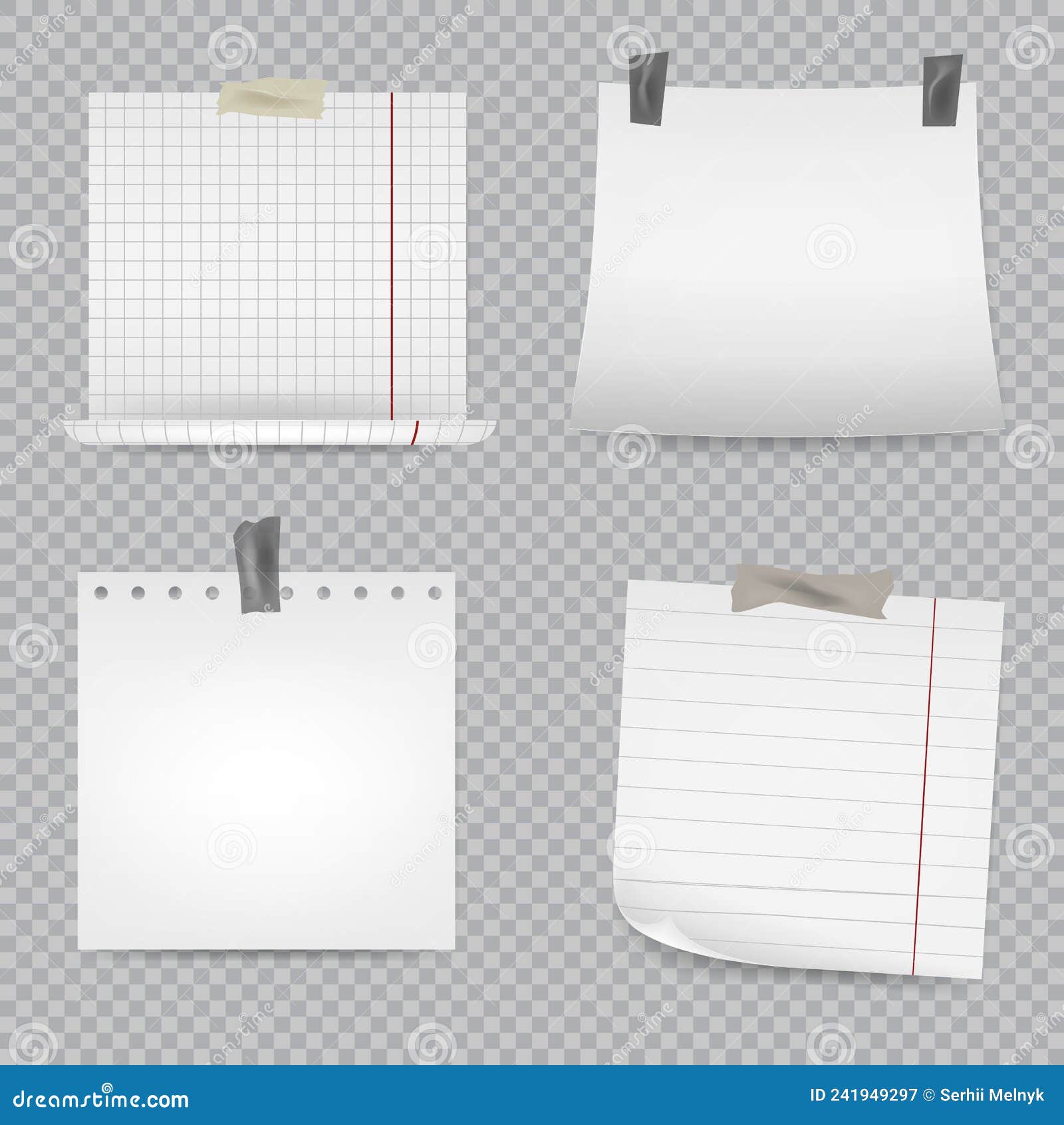 Paper sticky memo notes stock vector. Illustration of sticker - 241949297