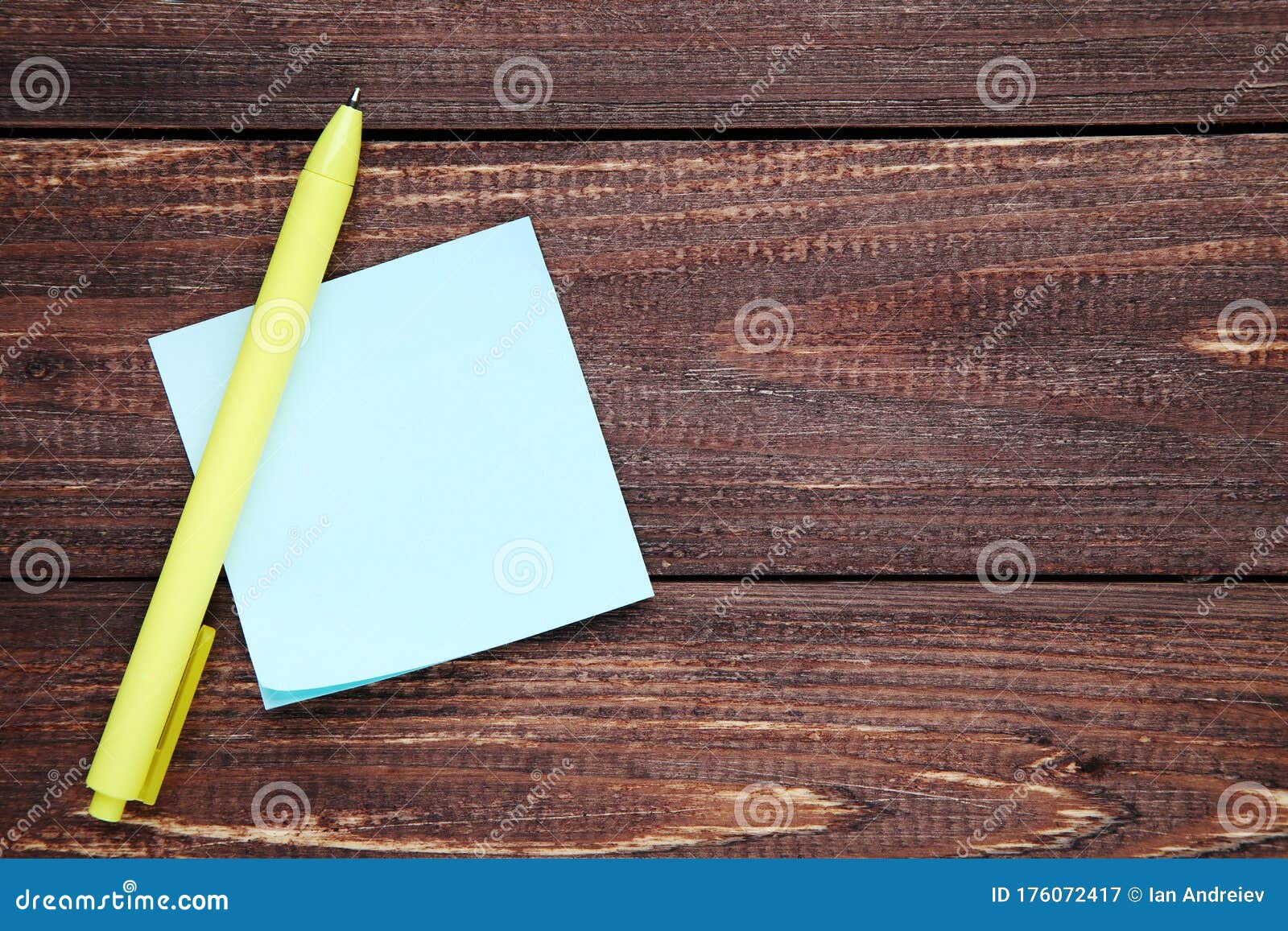 Paper sticky note with pen stock image. Image of note - 176072417