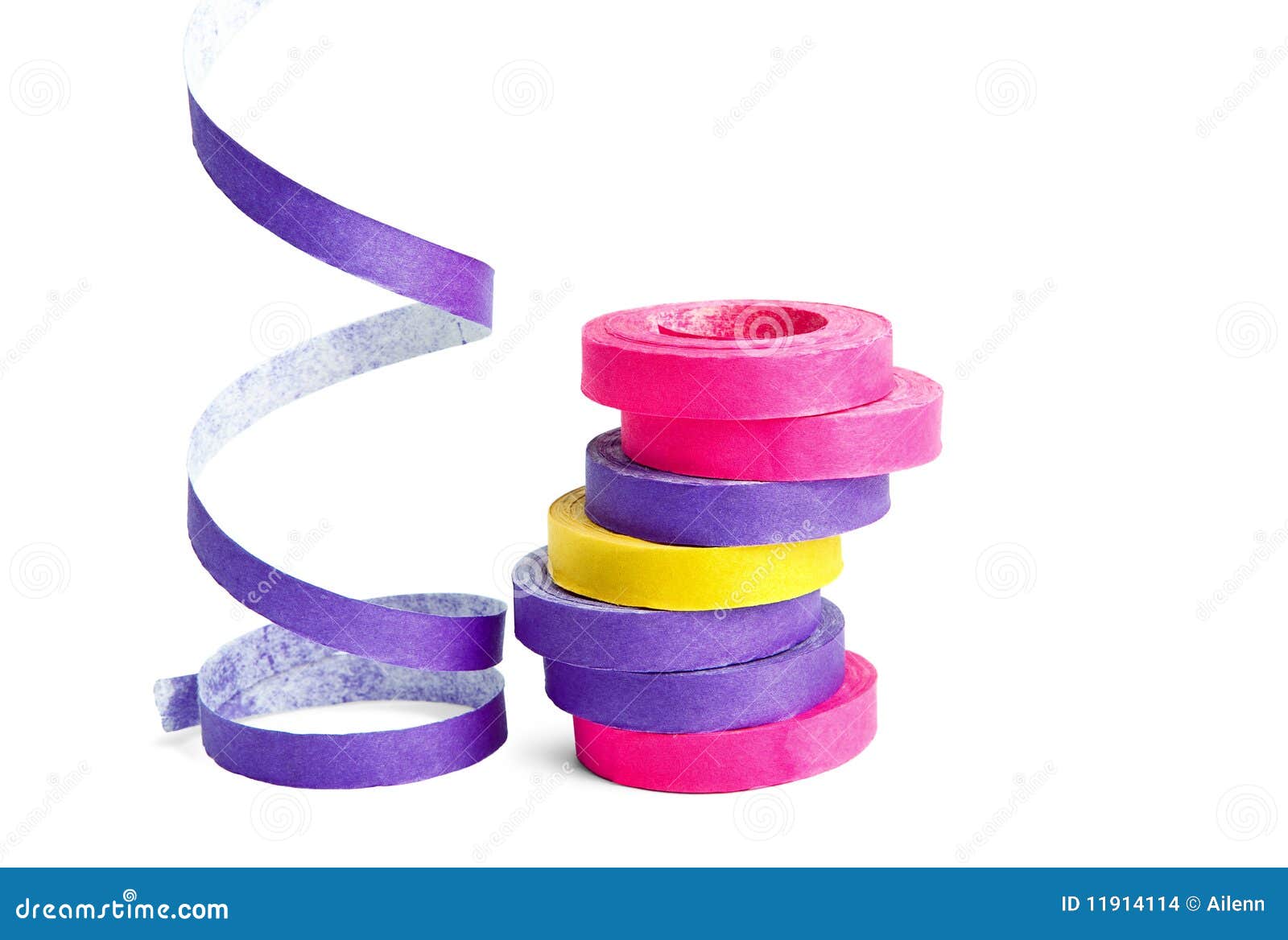 Paper streamer stock photo. Image of celebration, clipping - 11914114