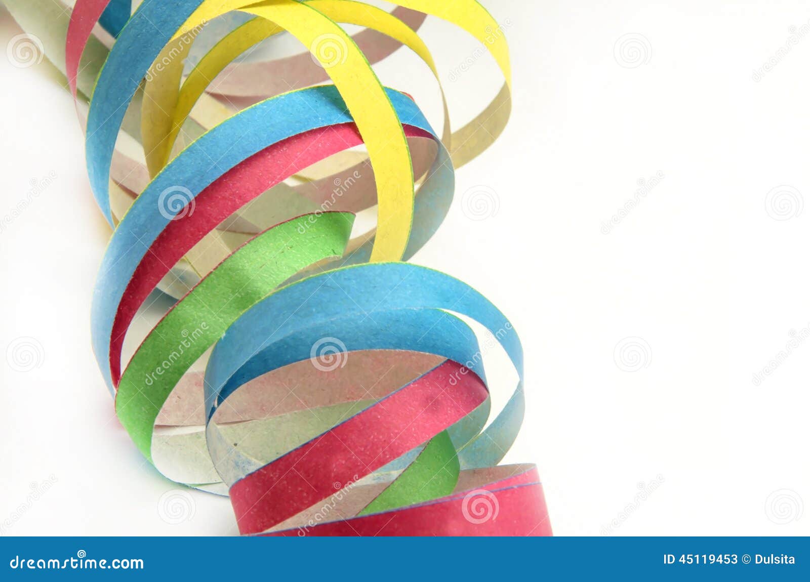 Paper Streamers in Different Color Stock Image - Image of christmas ...