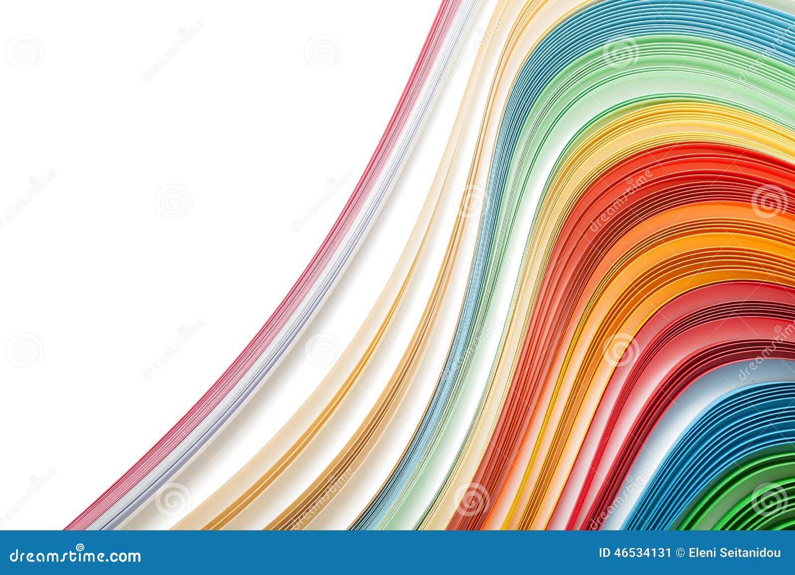 Paper strips stock image. Image of light, rainbow, decorative - 46534131