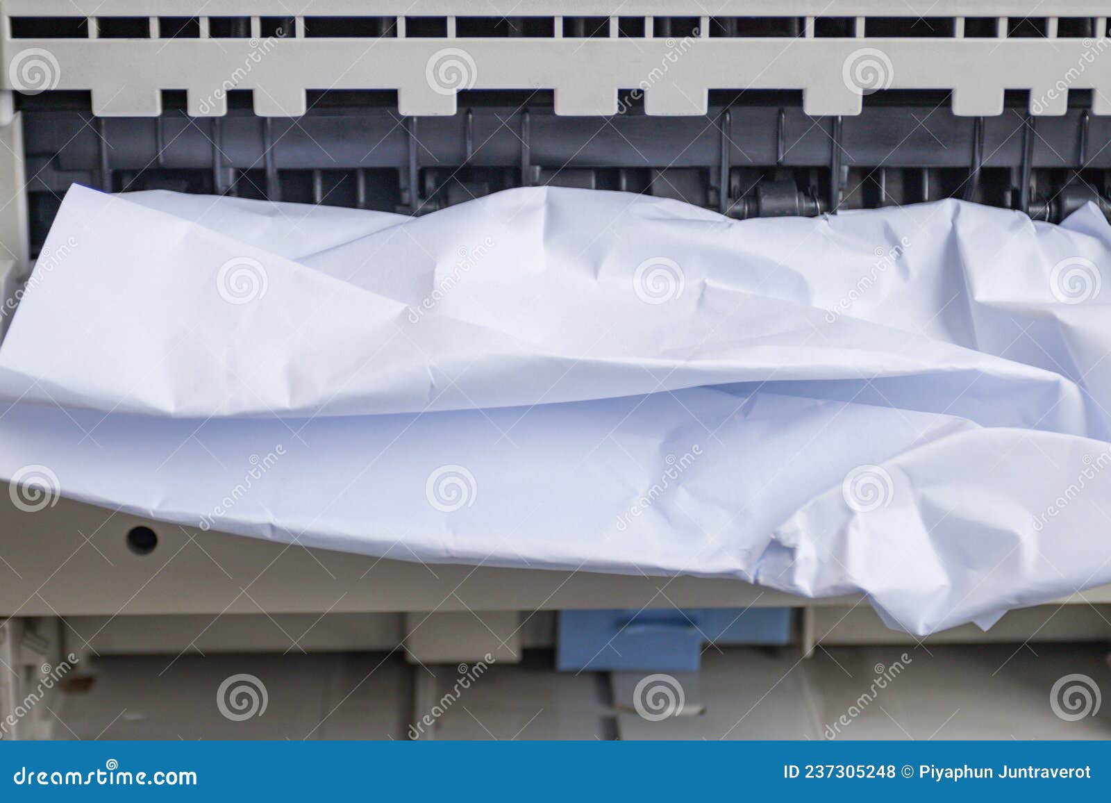 Paper A4 Stuck in Printer at Office, Concept Repair Printer Stock Photo ...