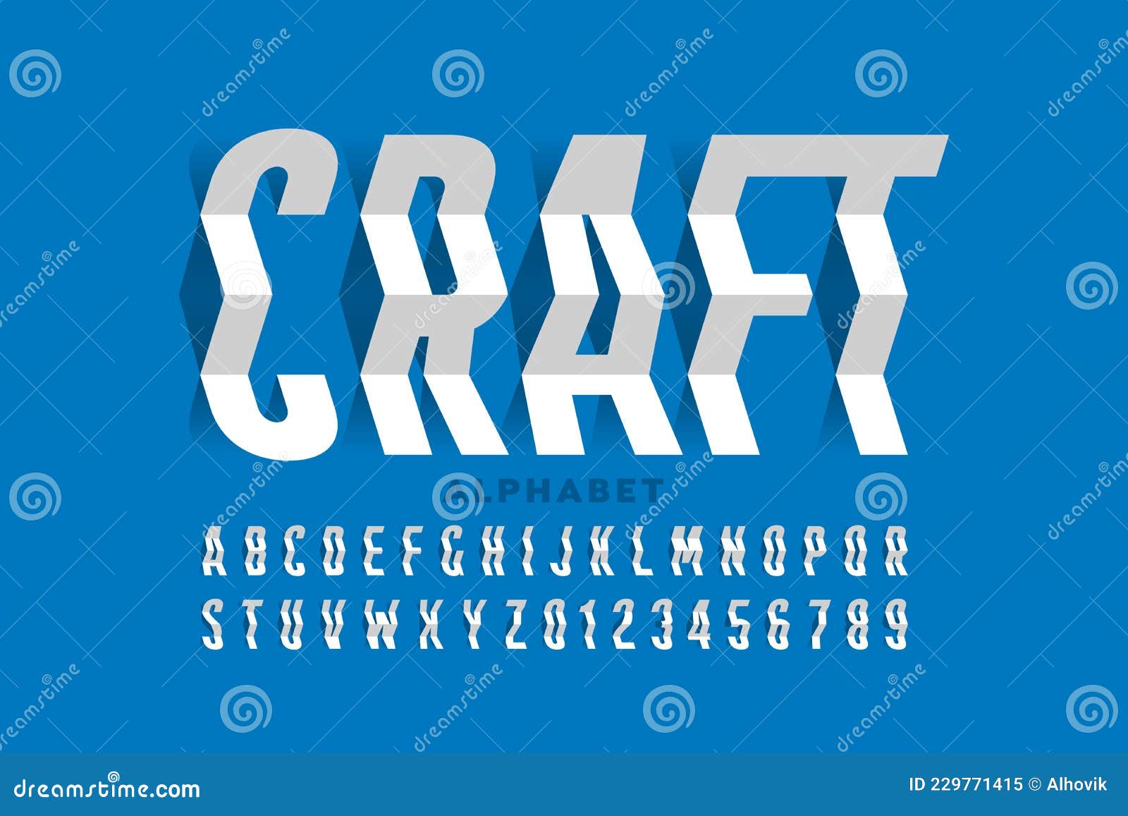 Paper style font design stock vector. Illustration of alphabetical ...