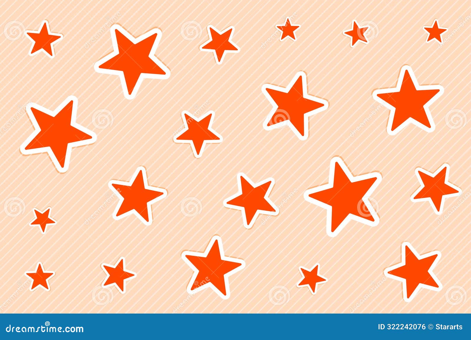 Paper Style Twinkle Star Pattern Background Design Stock Illustration ...