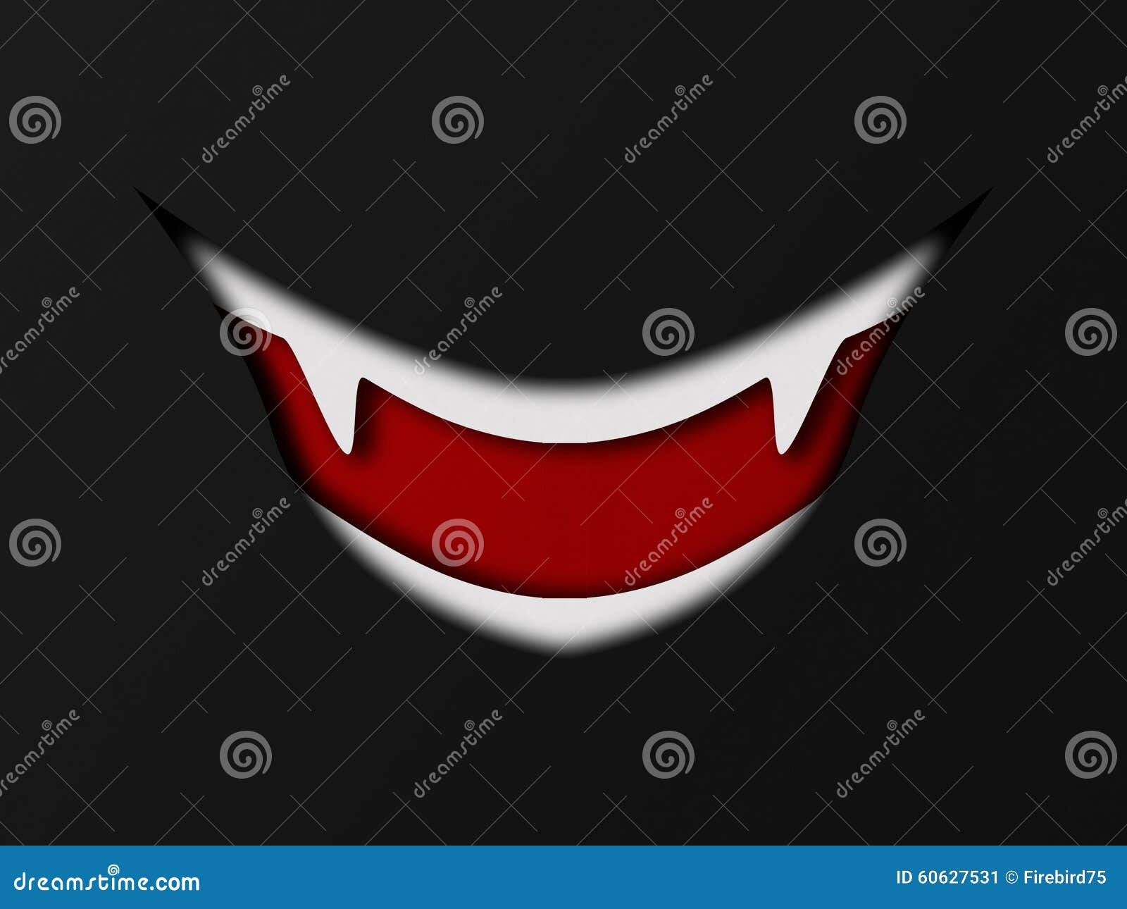 Paper style vampire smile stock illustration. Illustration of vampire ...