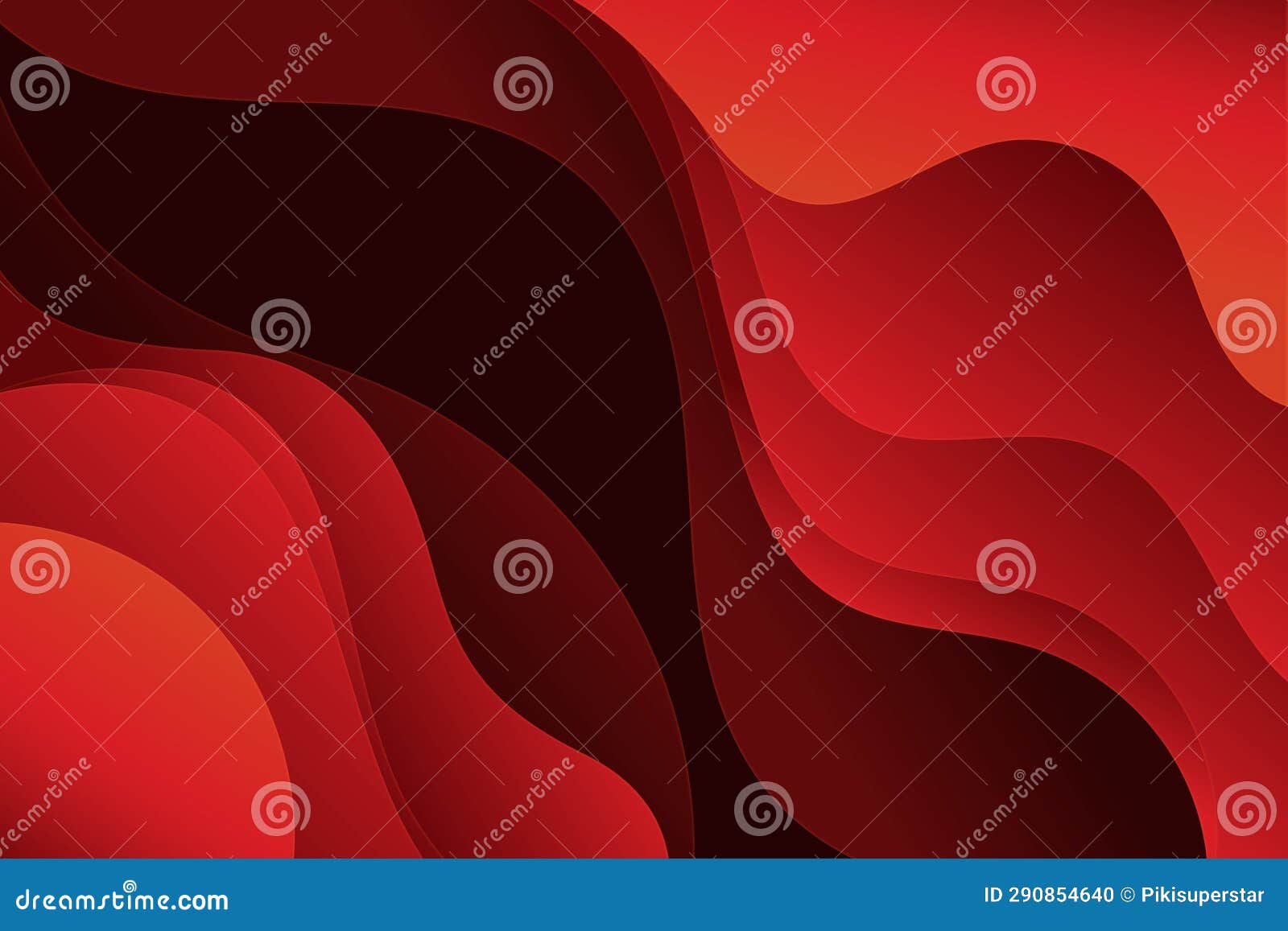 Paper Style Wavy Red Background Vector Design Stock Vector ...