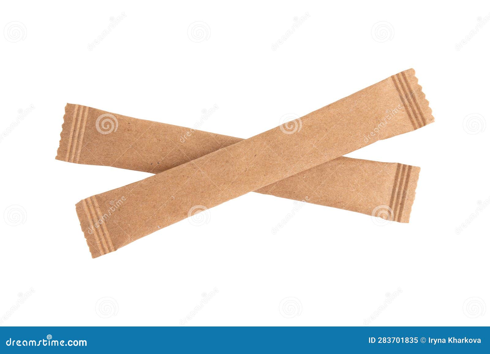 Paper Sugar Stick Isolated on White Background Stock Image - Image of ...