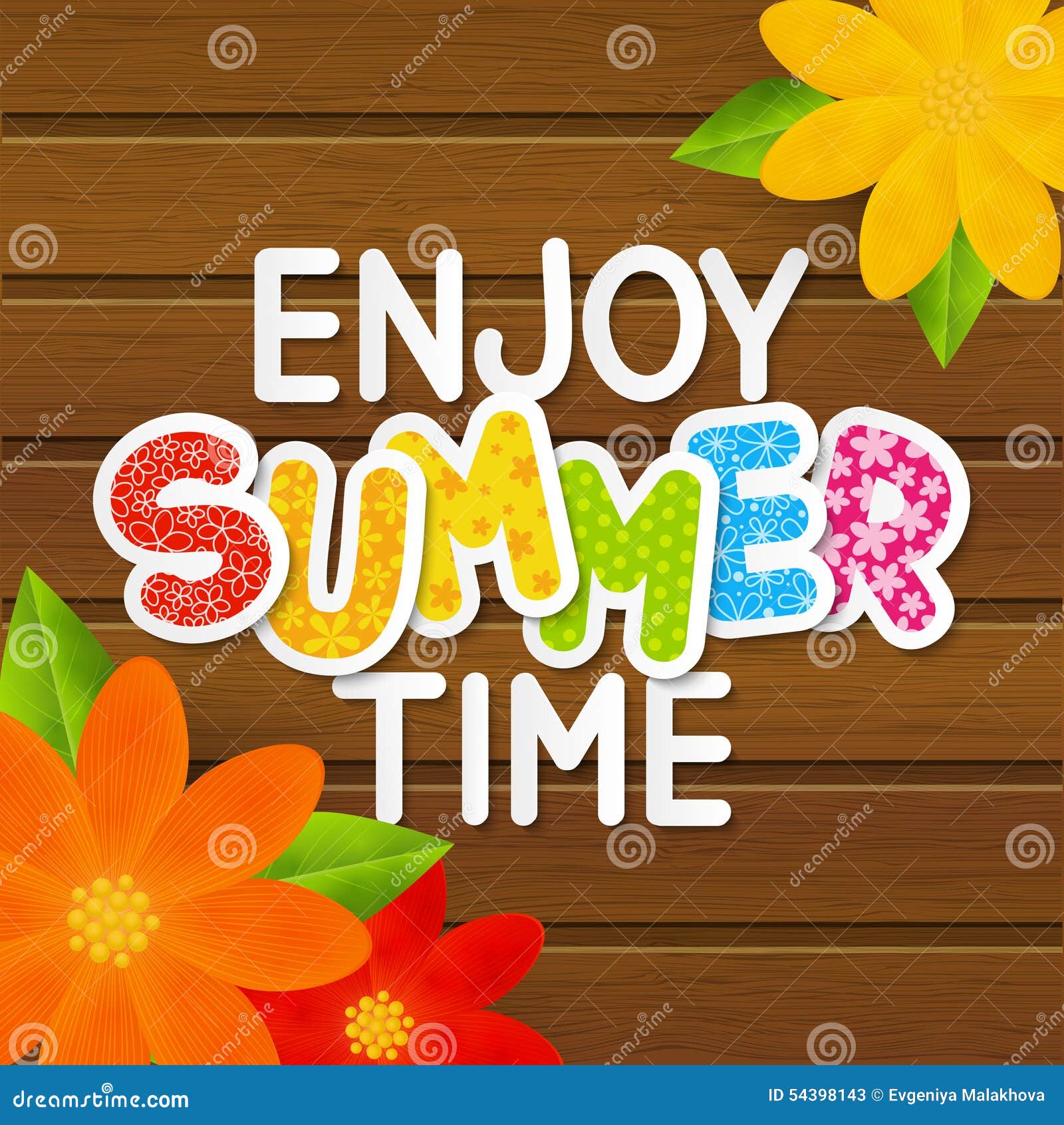 Paper summer message stock vector. Illustration of sign - 54398143
