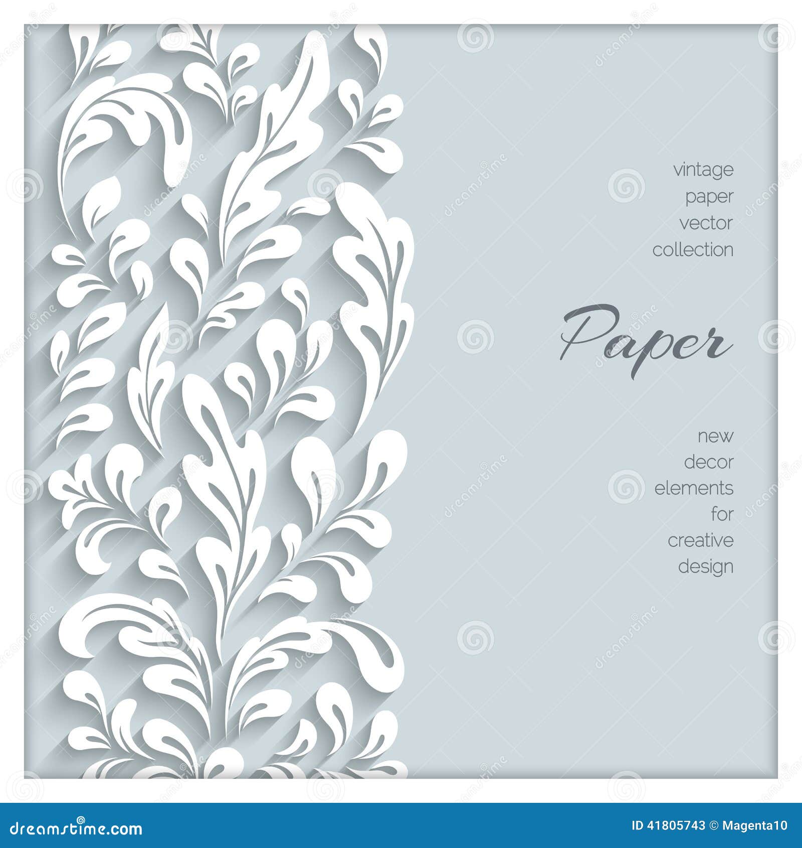 Paper swirls background stock vector. Illustration of decorative - 41805743