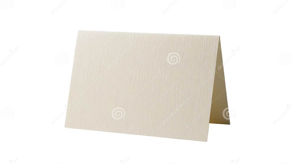 Paper Table Card Horizontal. Stock Illustration - Illustration of stand ...