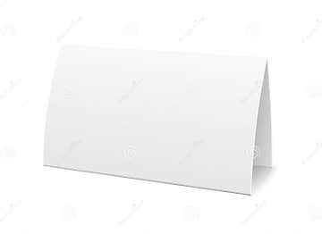 Paper Table Card, Sign Template Stock Vector - Illustration of fold ...
