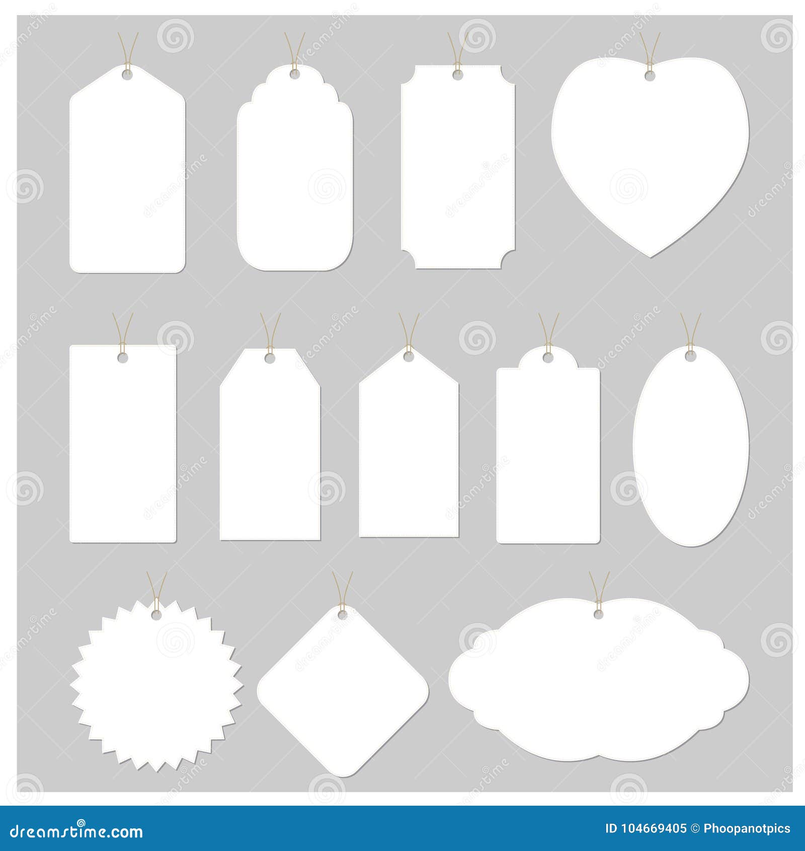 Paper tag label stock illustration. Illustration of label - 104669405