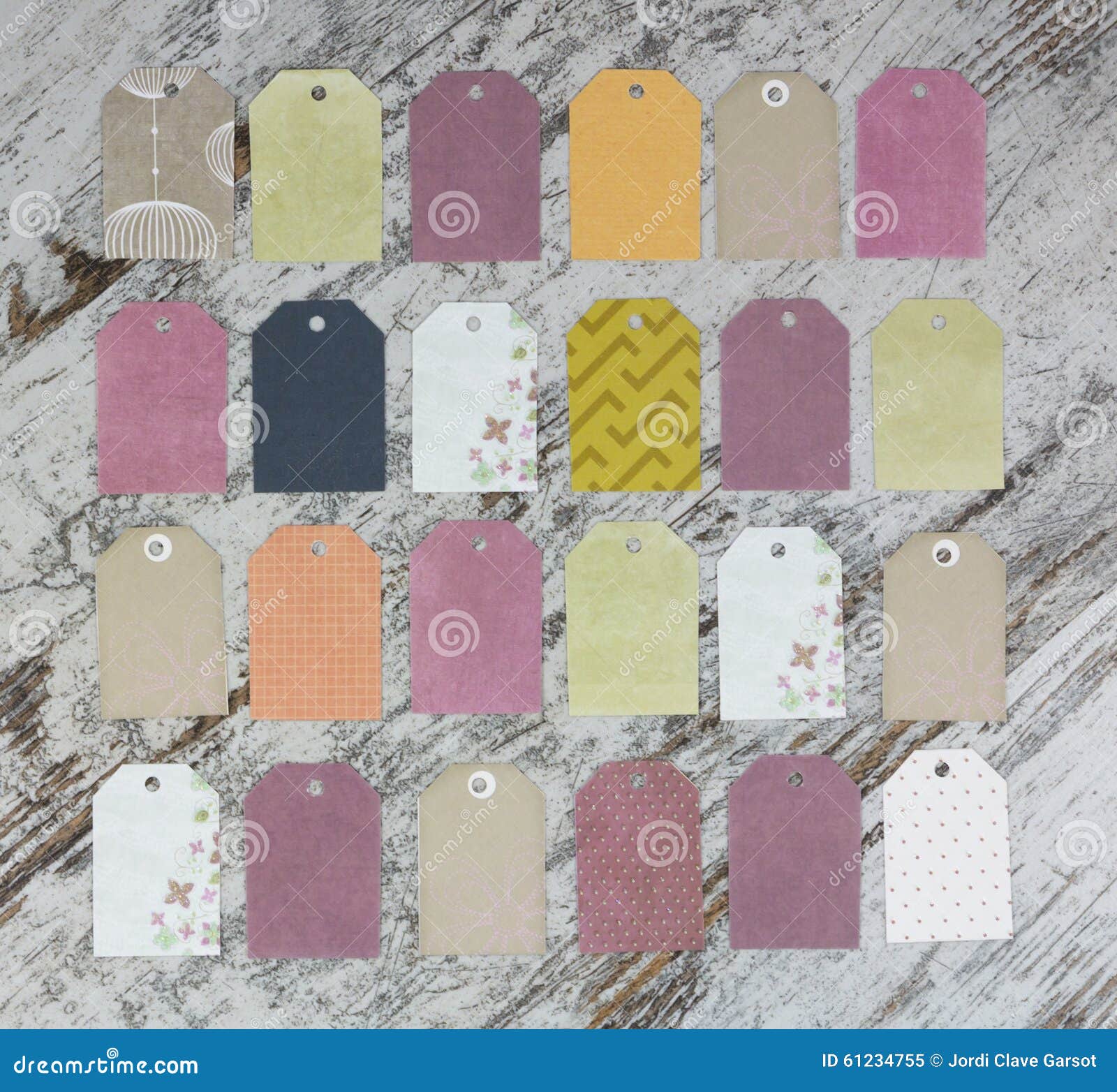 Paper tag for packaging stock image. Image of string - 61234755