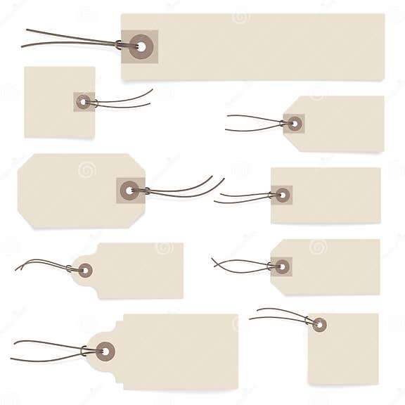 Paper tag set stock vector. Illustration of template - 37696789