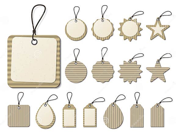 Paper tag stock vector. Illustration of symbol, sticker - 35607139