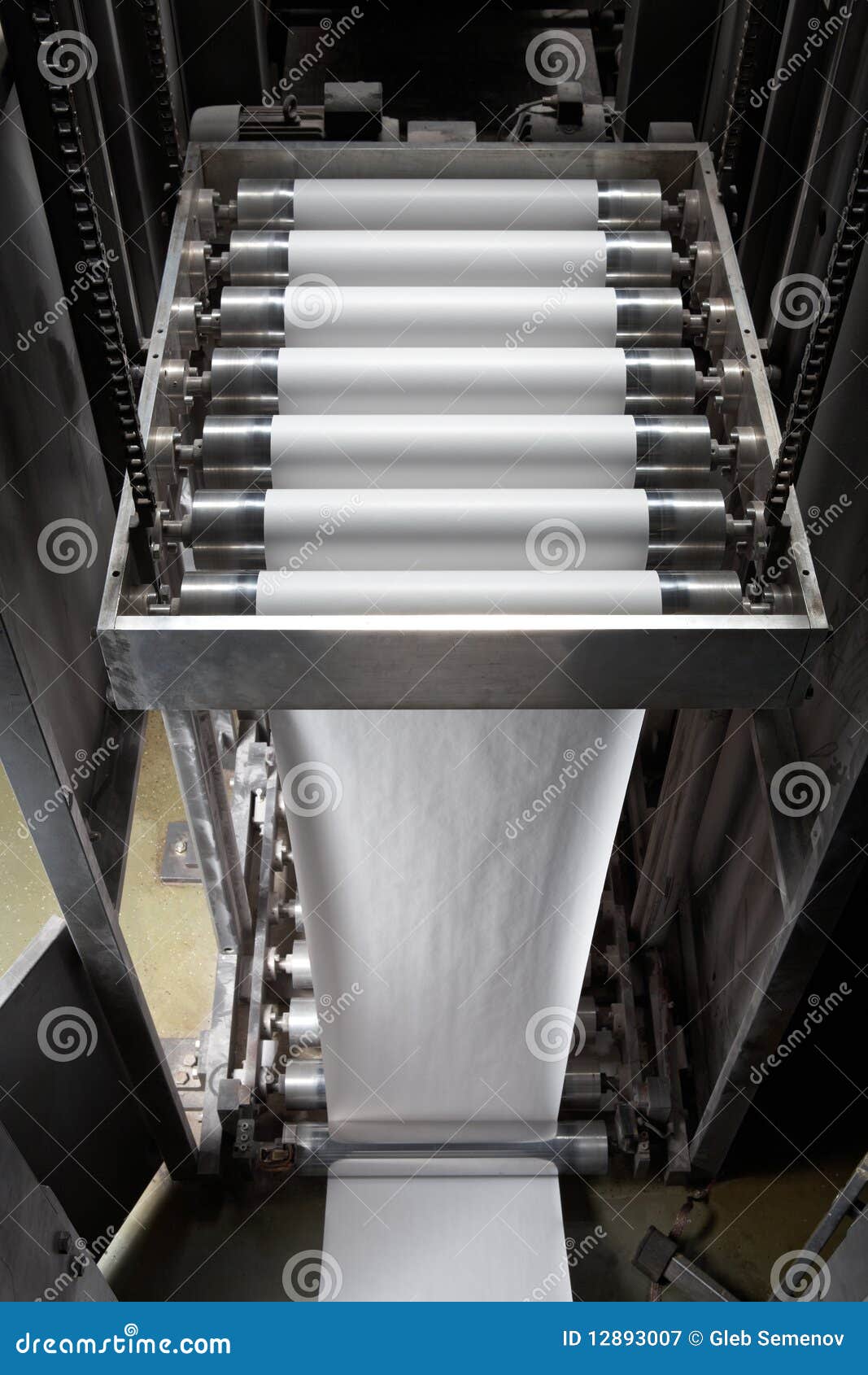 Paper Tape for Printing Press Stock Image - Image of press, mechanism ...