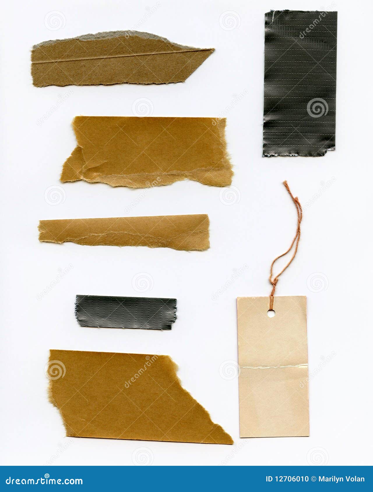 Paper and Tape Scraps stock photo. Image of card, abstract - 12706010