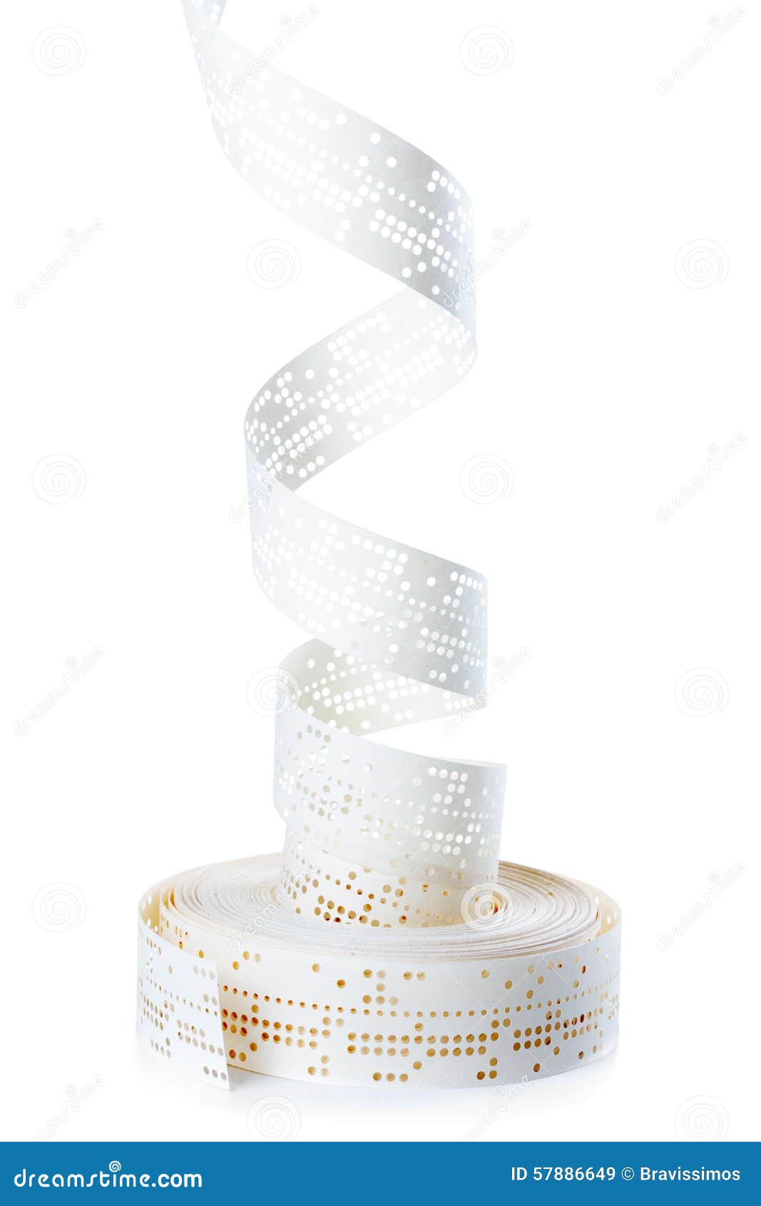 Paper Tape - Store Binary Information In The Older Computers Royalty ...