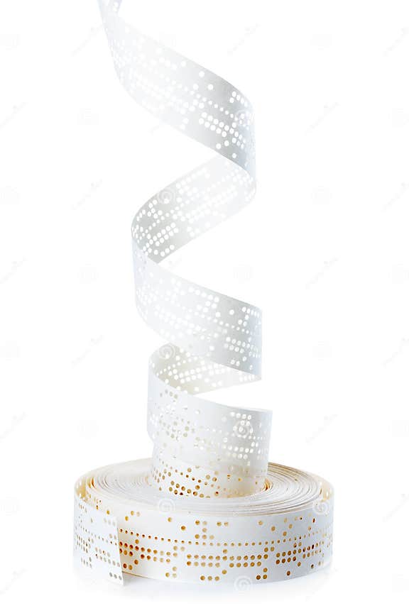 Paper Tape - Store Binary Information in the Older Computers Stock ...