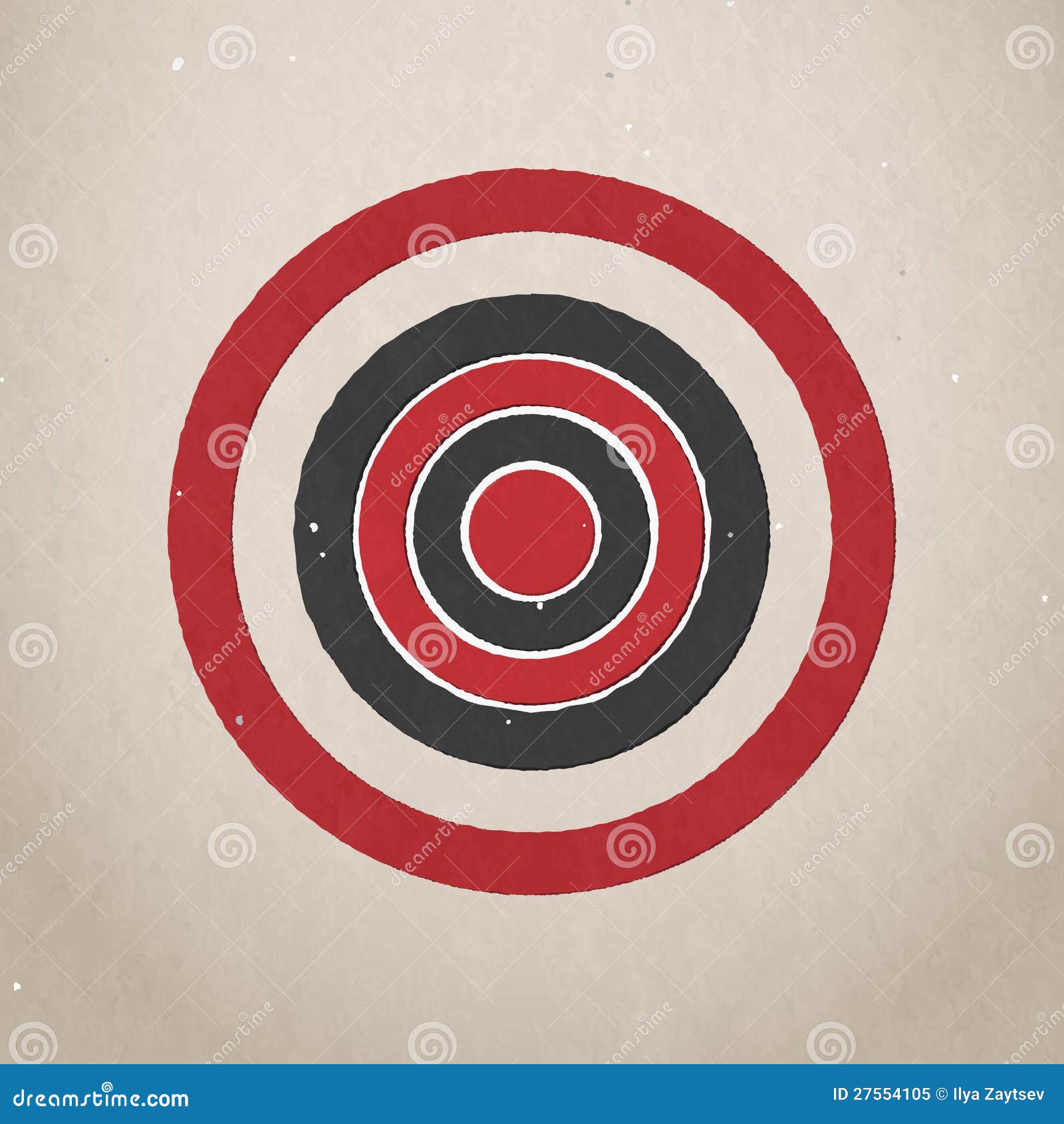 Paper target stock vector. Illustration of competition - 27554105