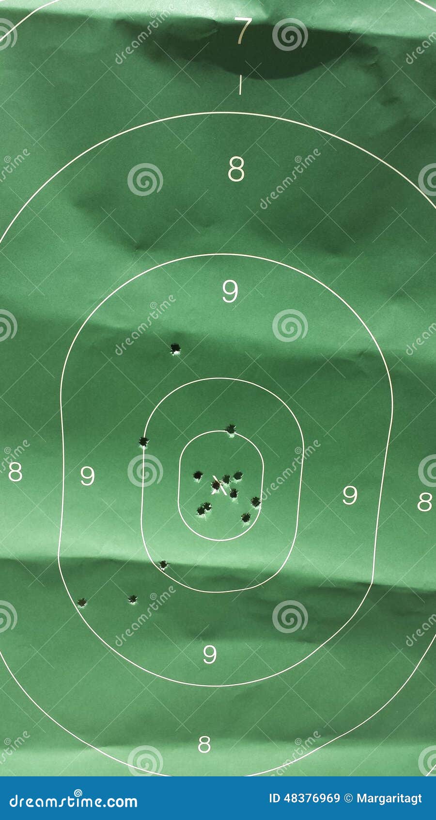 Paper Target For Shooting Gun Have Nature Background, Targets In The ...