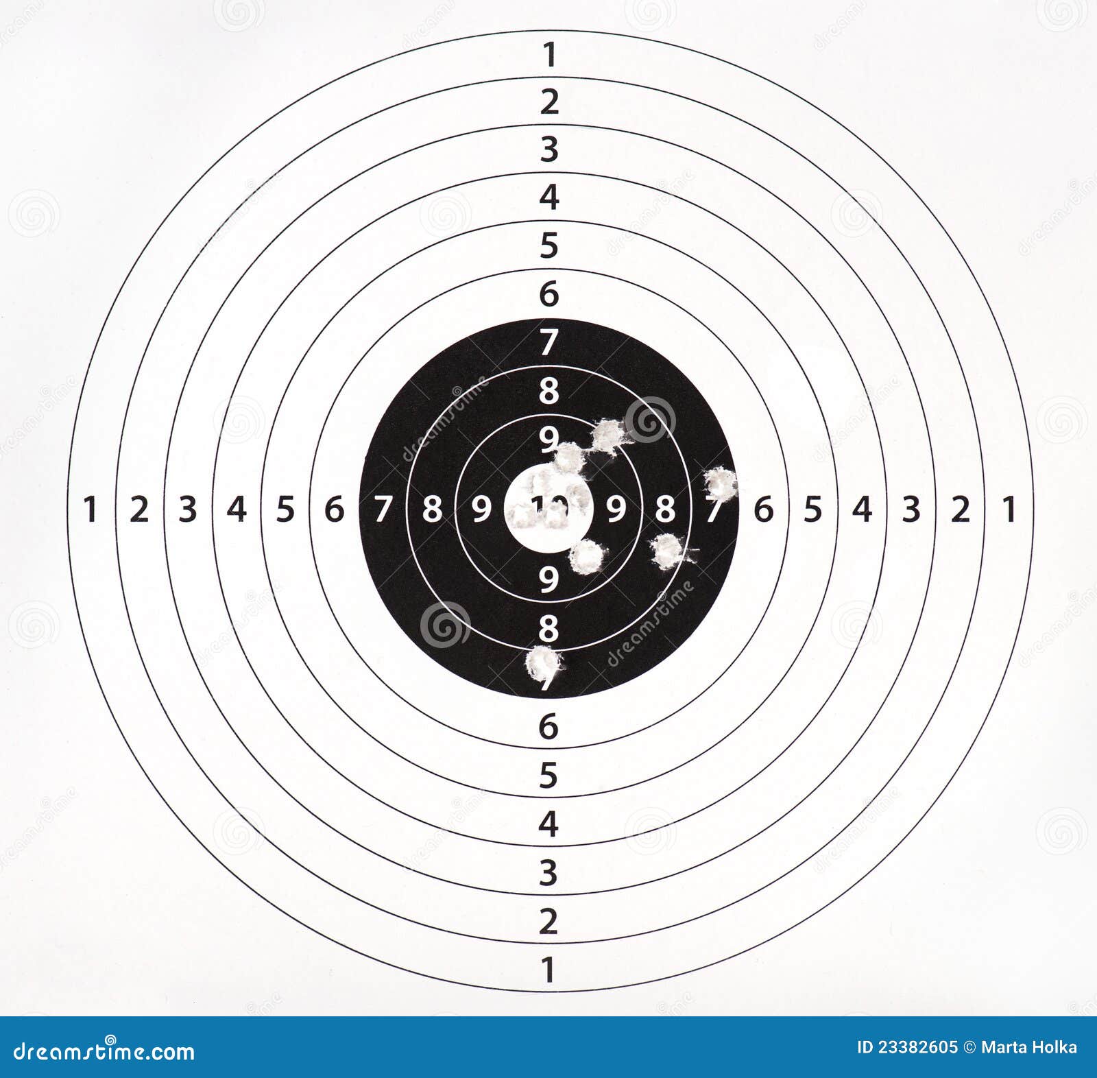 Paper Target For Shooting Gun Have Nature Background, Targets In The ...