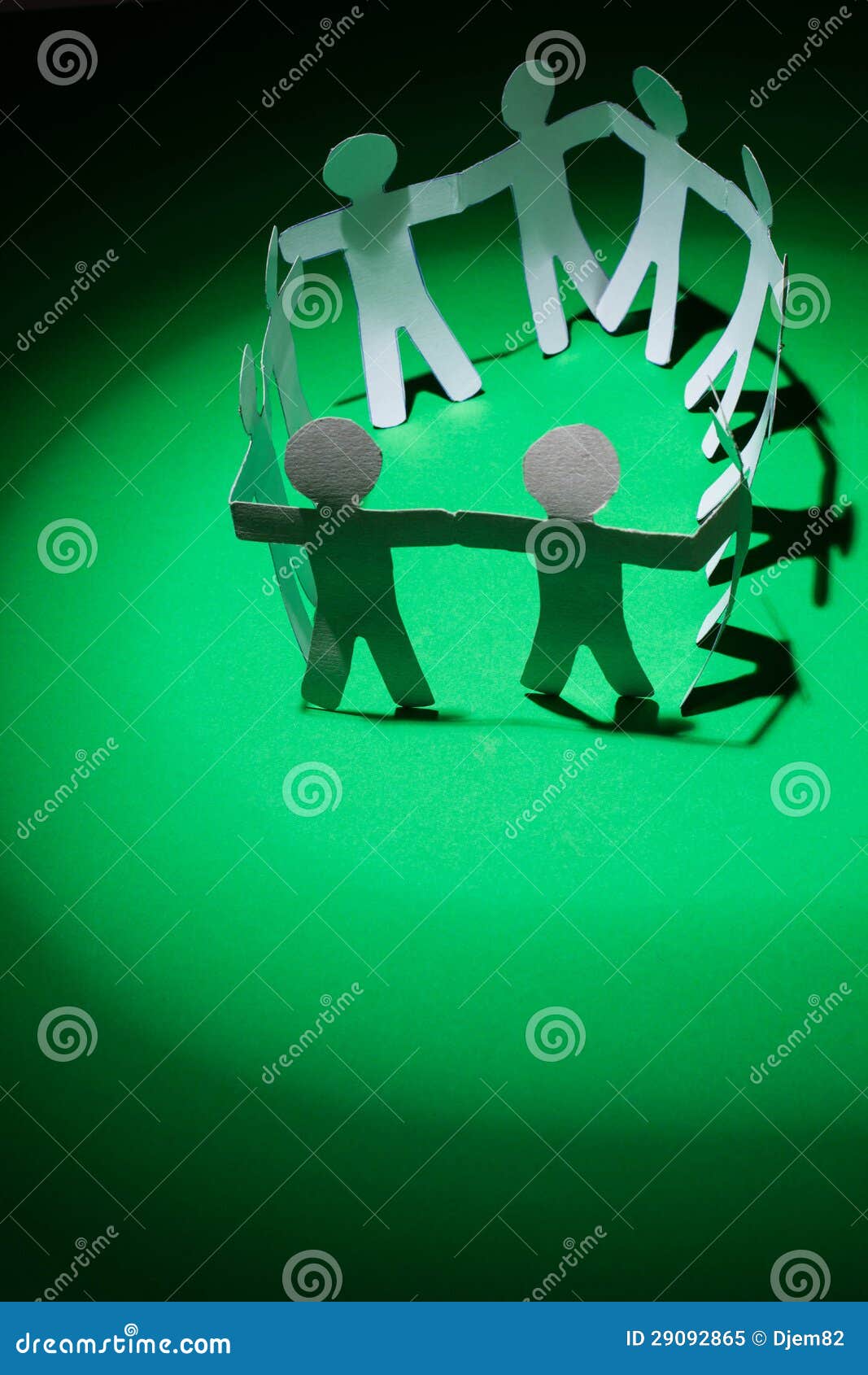 Paper team stock image. Image of cooperation, partners - 29092865