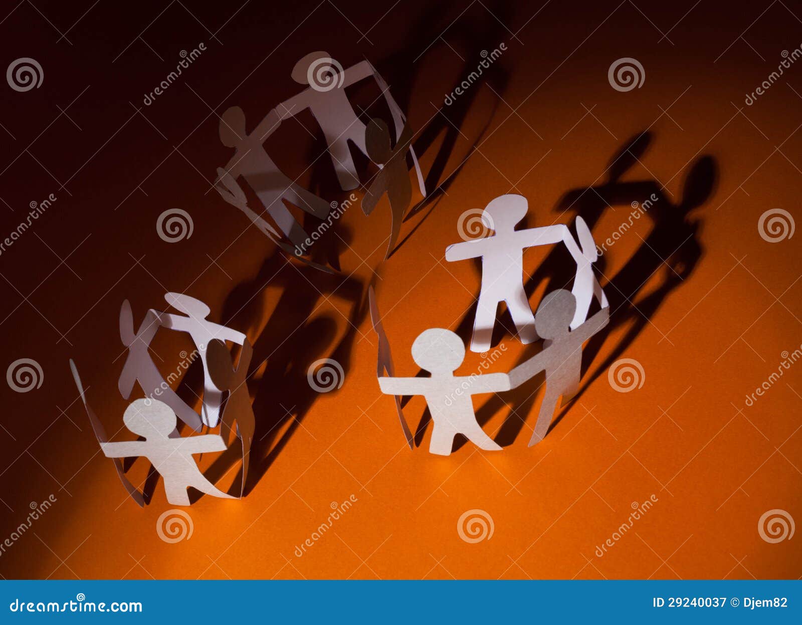 Paper team. stock image. Image of copy, male, cooperation - 29240037