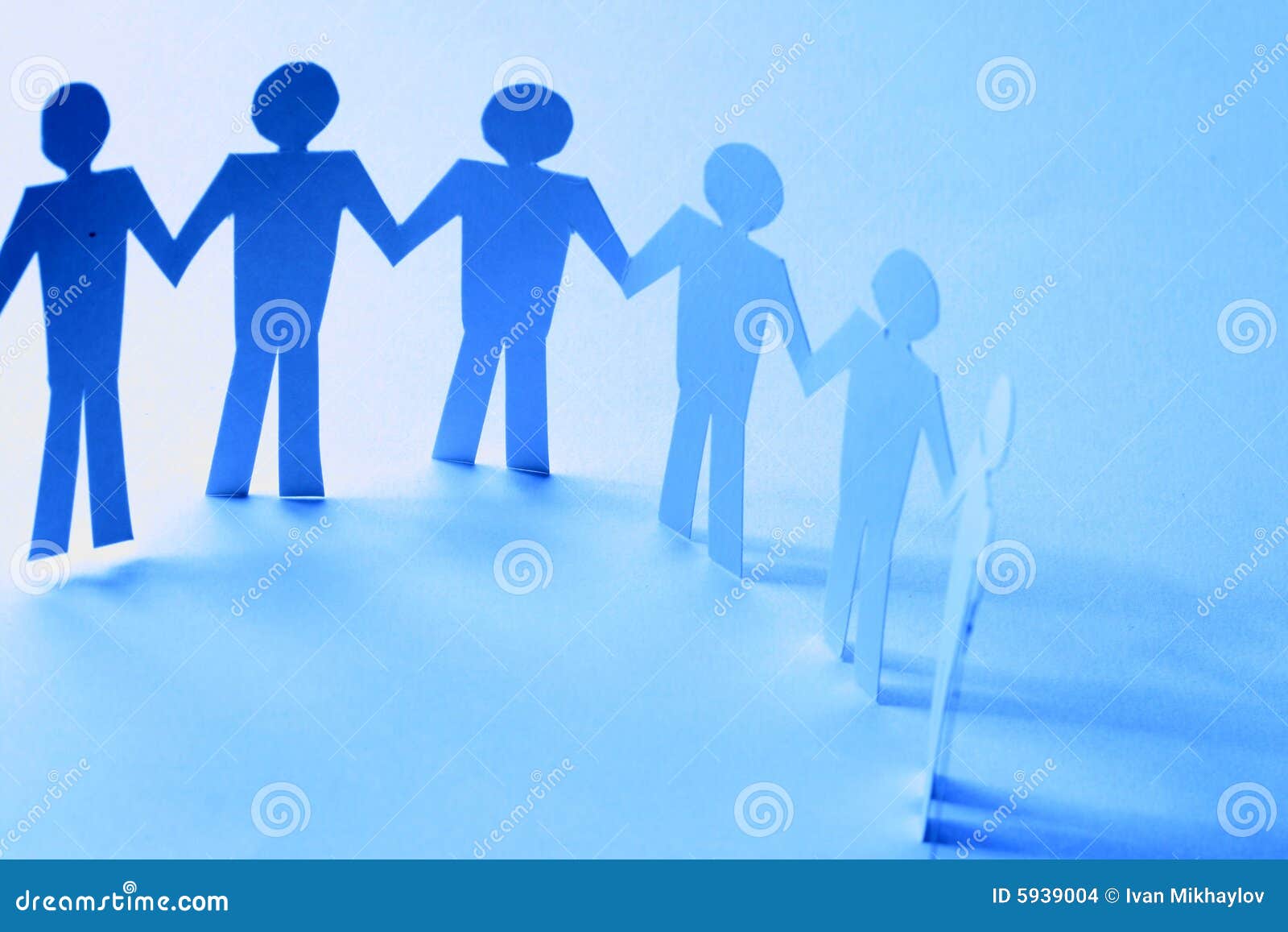 Paper team stock photo. Image of paper, cooperative, doll - 5939004