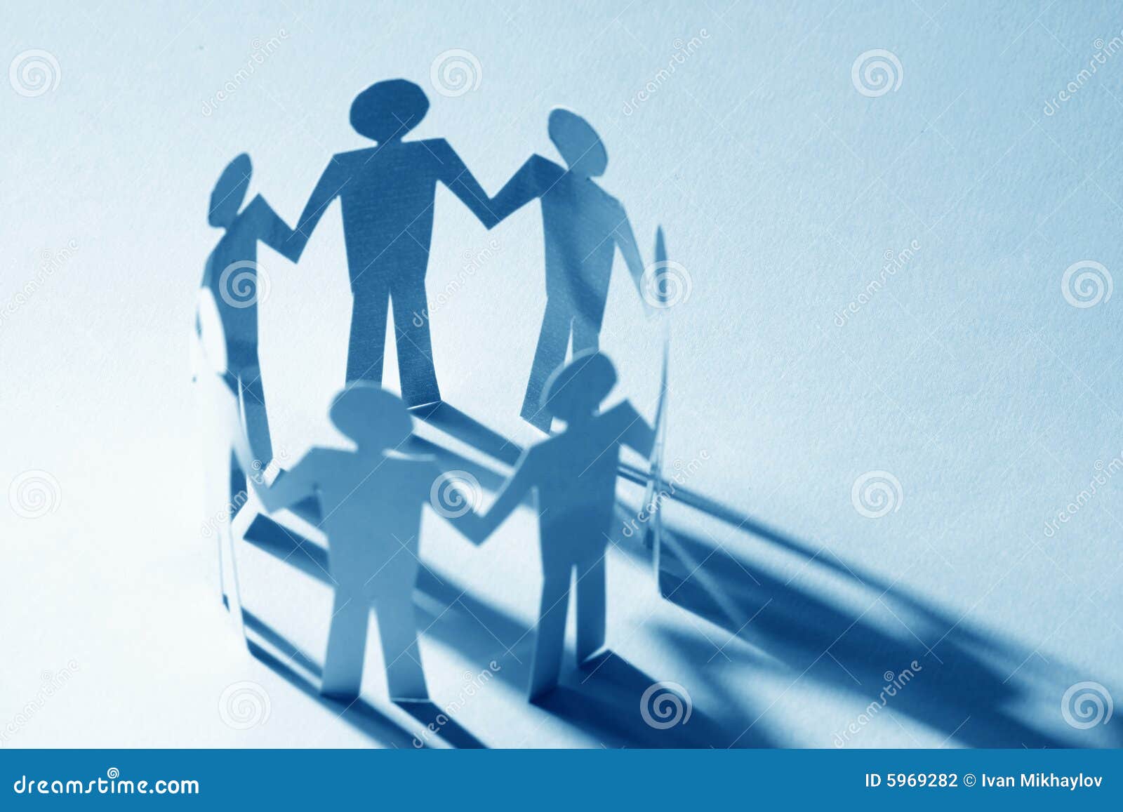 Paper team stock photo. Image of partnership, people, chain - 5969282