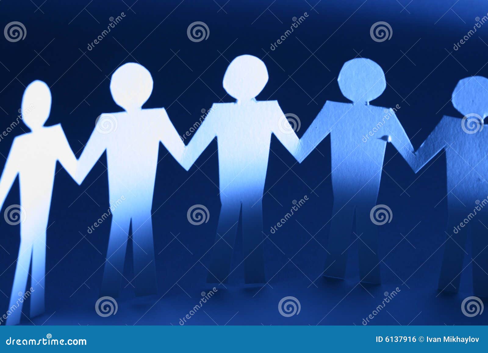 Paper team stock photo. Image of people, figure, equal - 6137916