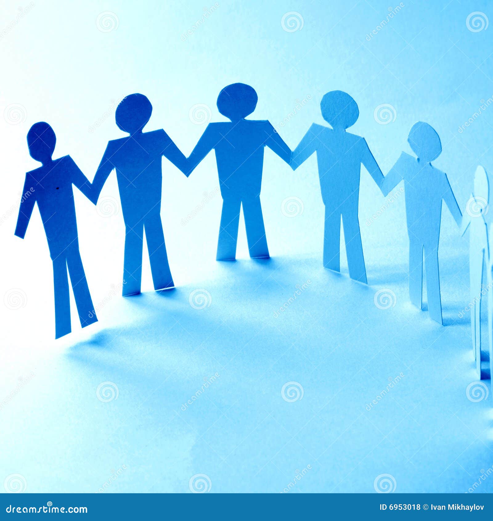 Paper team stock photo. Image of doll, bonding, company - 6953018