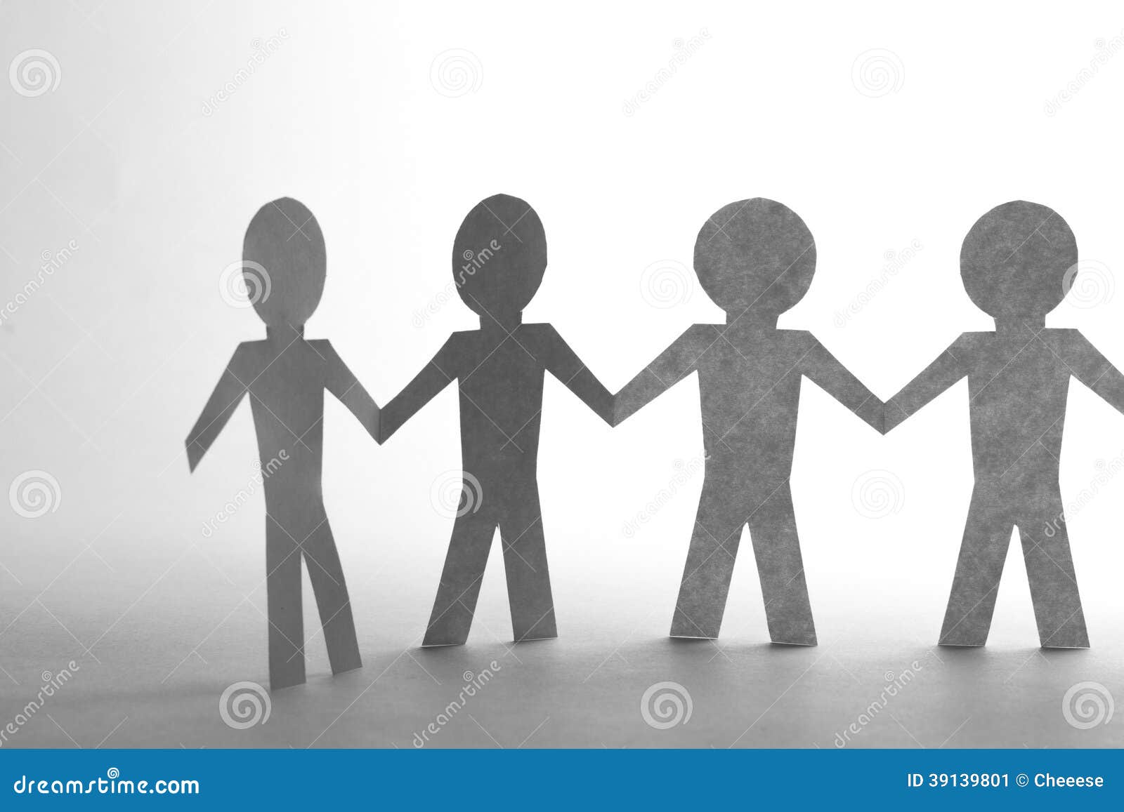 Paper team. stock image. Image of friendship, design - 39139801