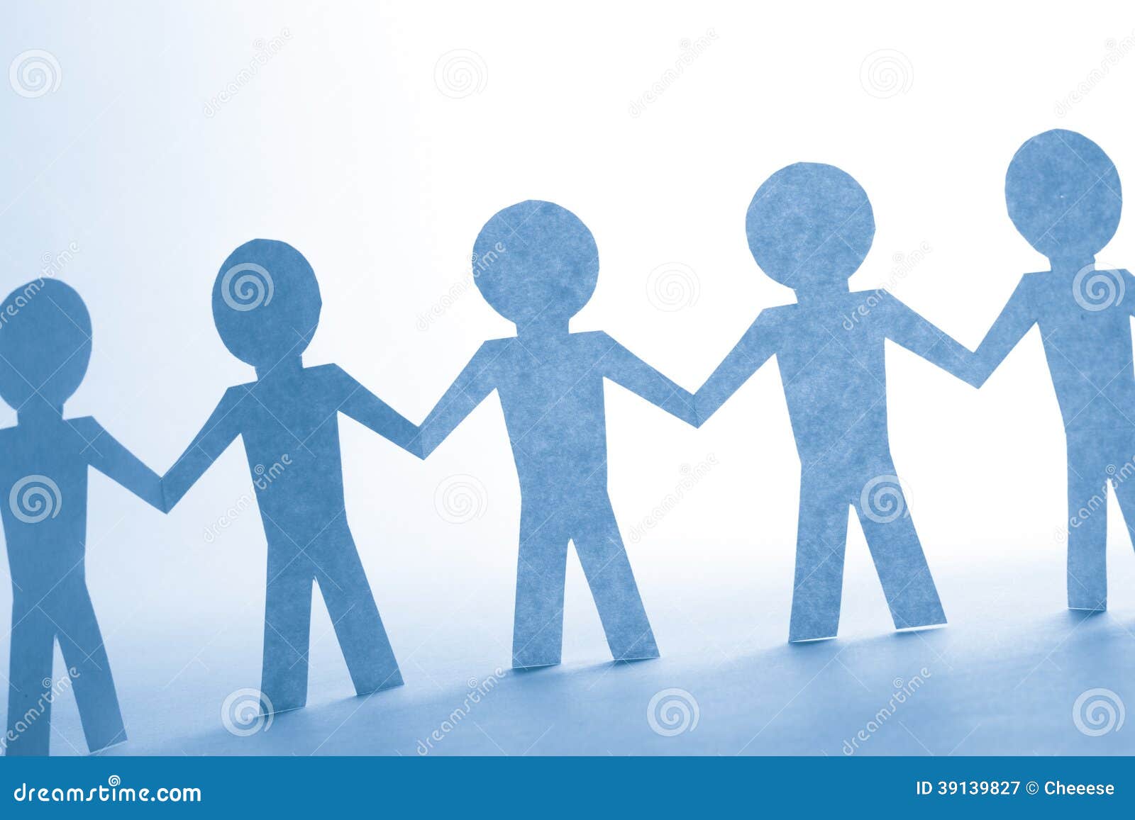 Paper team. stock image. Image of equality, connection - 39139827