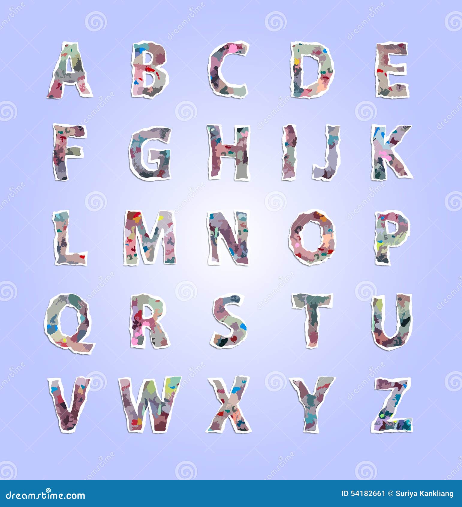 Tear Paper Alphabet Stock Illustrations – 33 Tear Paper Alphabet Stock ...