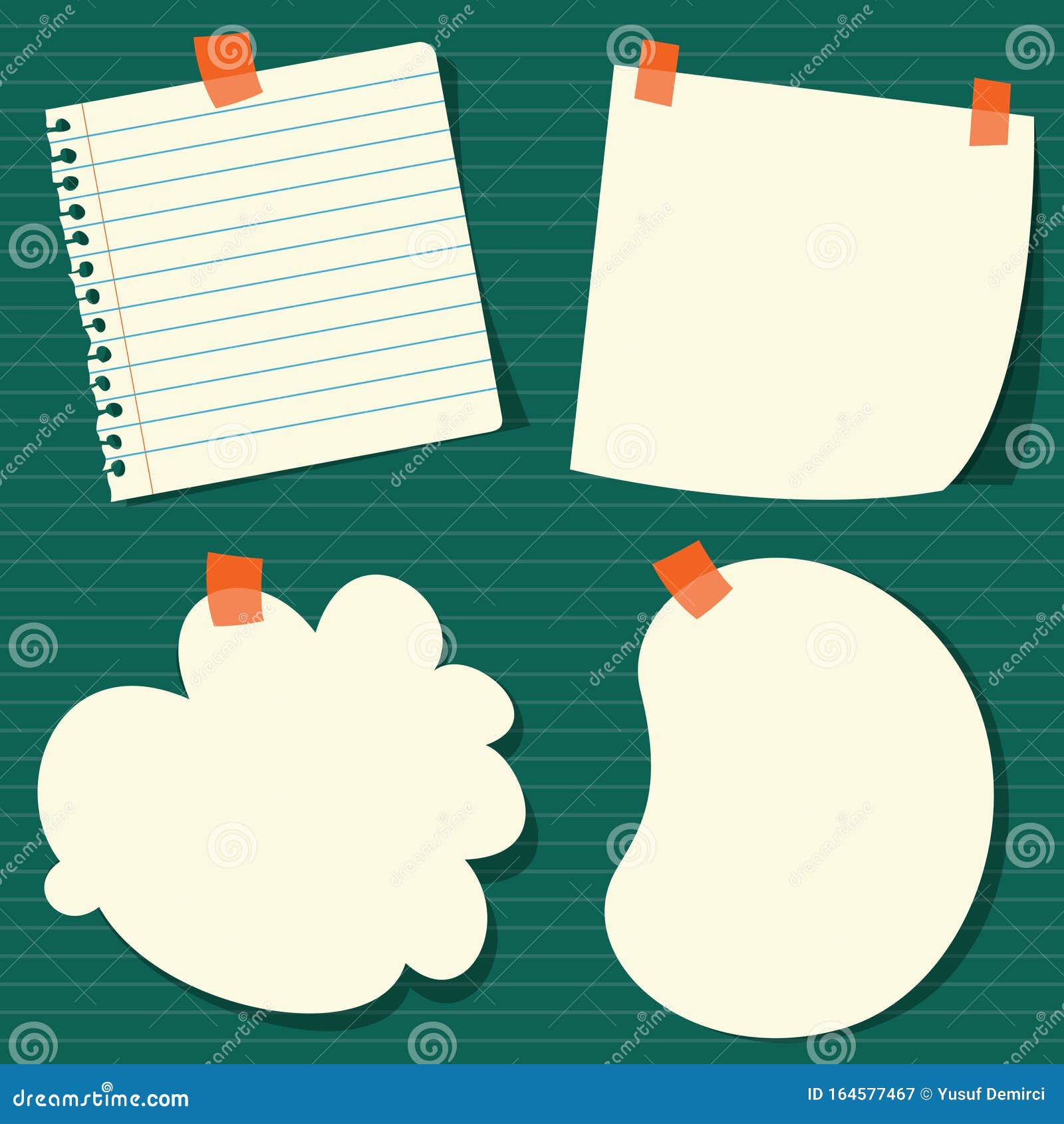Paper Template Design for Children Education Stock Vector ...