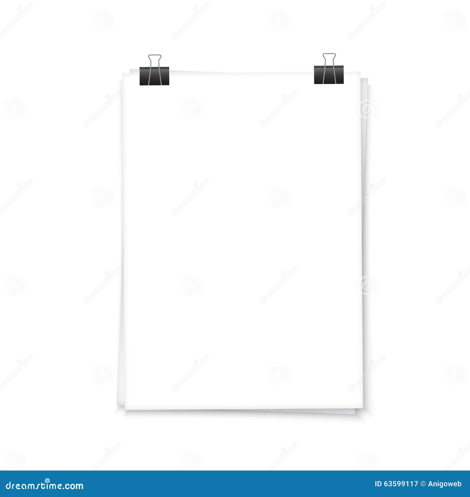 Paper a4 template stock vector. Illustration of message - 63599117