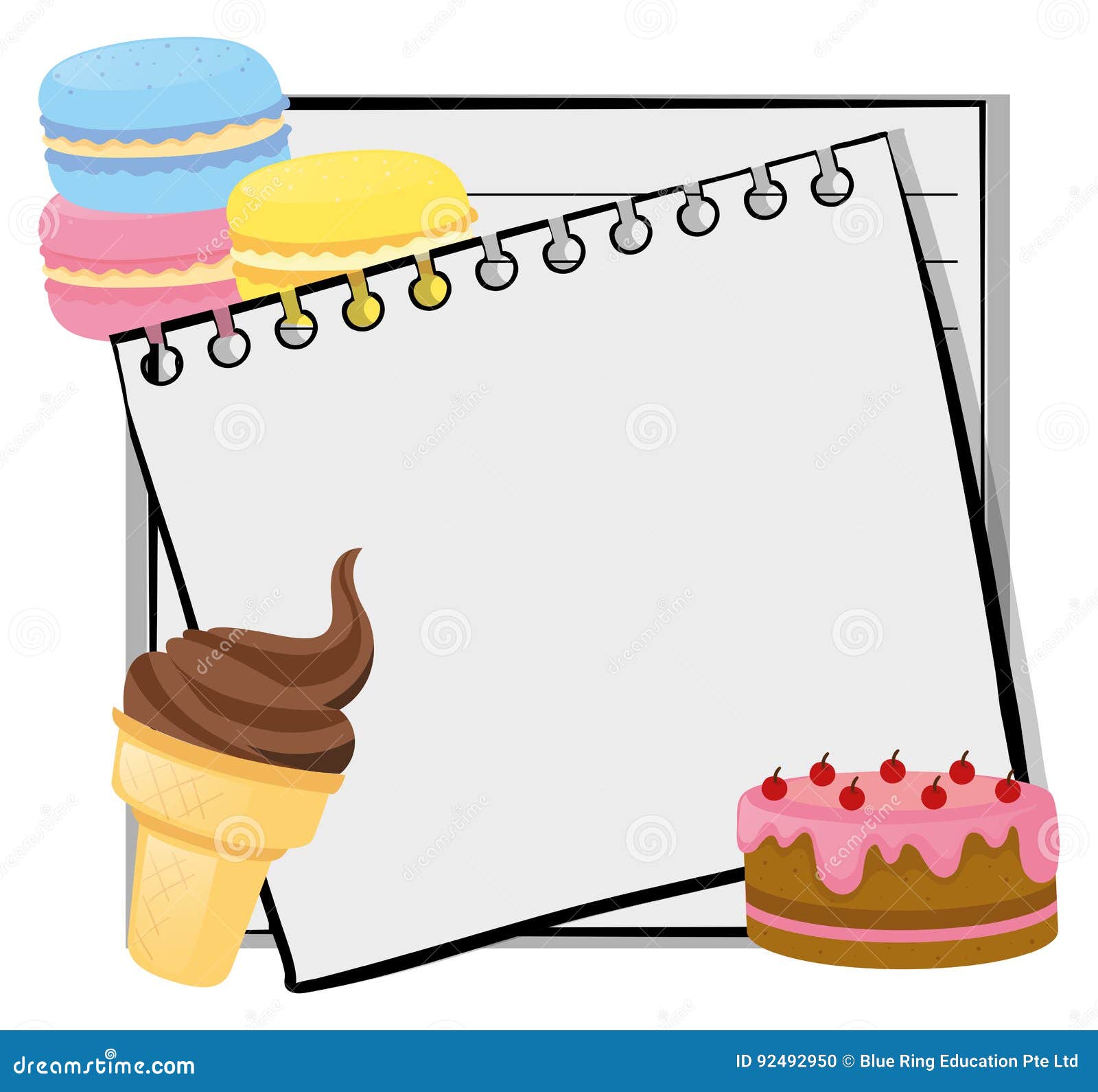 Ice Cream Border Paper