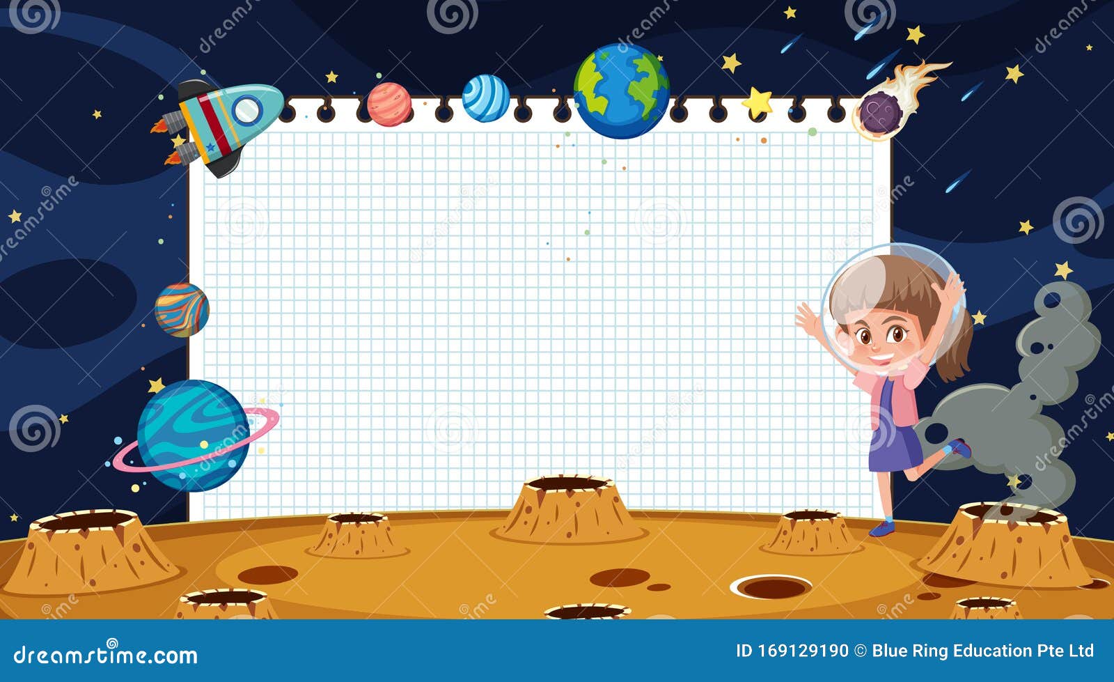 Paper Template with Space in Background Stock Vector - Illustration of ...