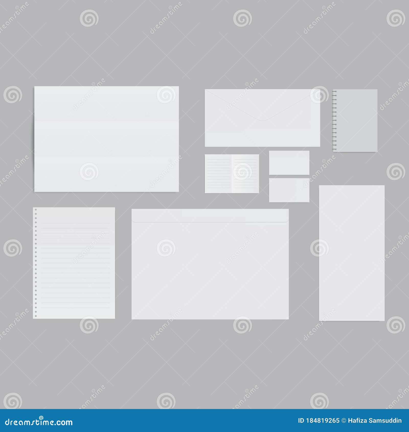 A Paper Templates Illustration. Stock Illustration - Illustration of ...