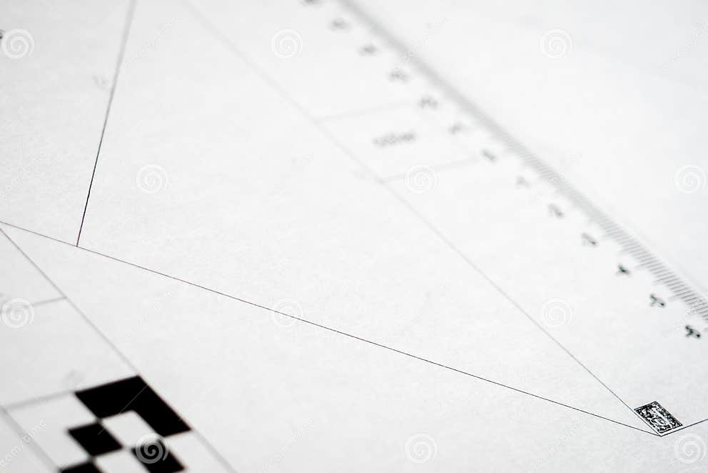 Paper Test Chart for AF Calibration of a Camera Stock Photo - Image of ...