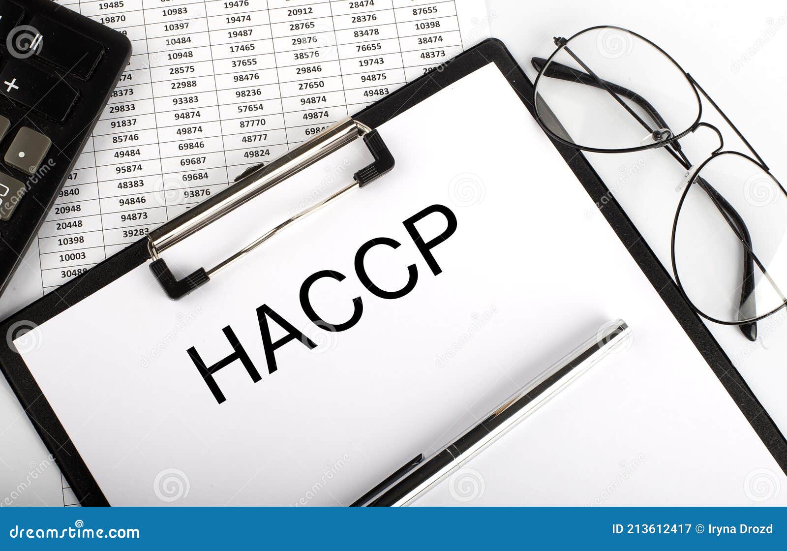 Paper with Text HACCP on the Table on the Chart Stock Image - Image of ...