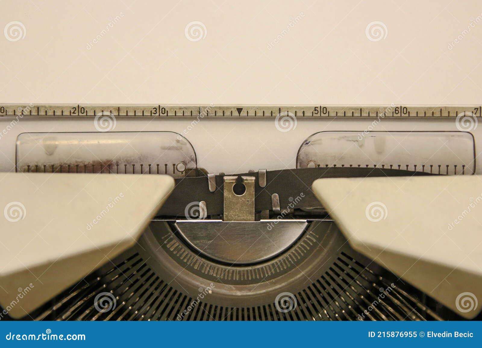 Paper without Text in a Typewriter Stock Image - Image of mode, paper ...