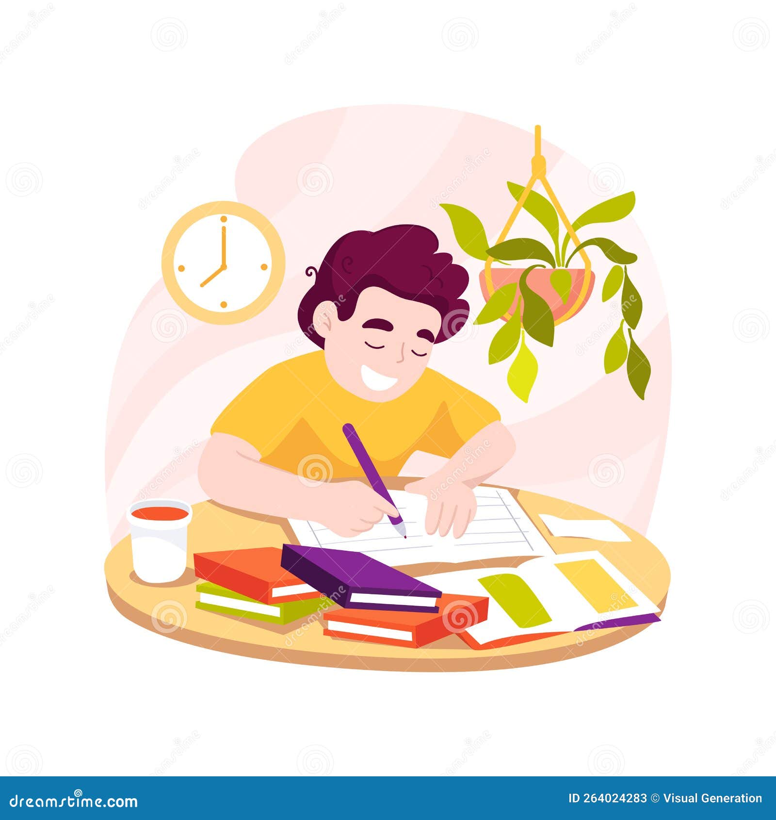 Paper Textbook Isolated Cartoon Vector Illustration. Stock Vector ...