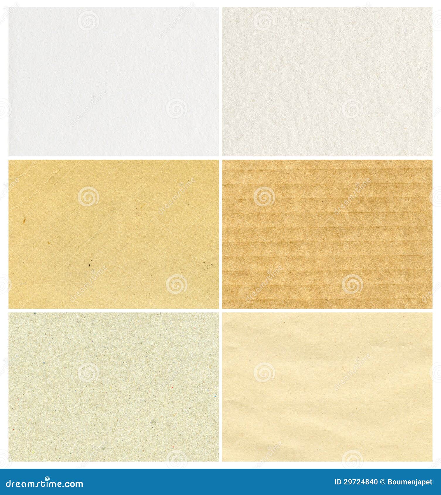 PAPER TEXTURE COLLECTION. NATURAL WARERCOLOR CARDBOARD Stock Photo ...