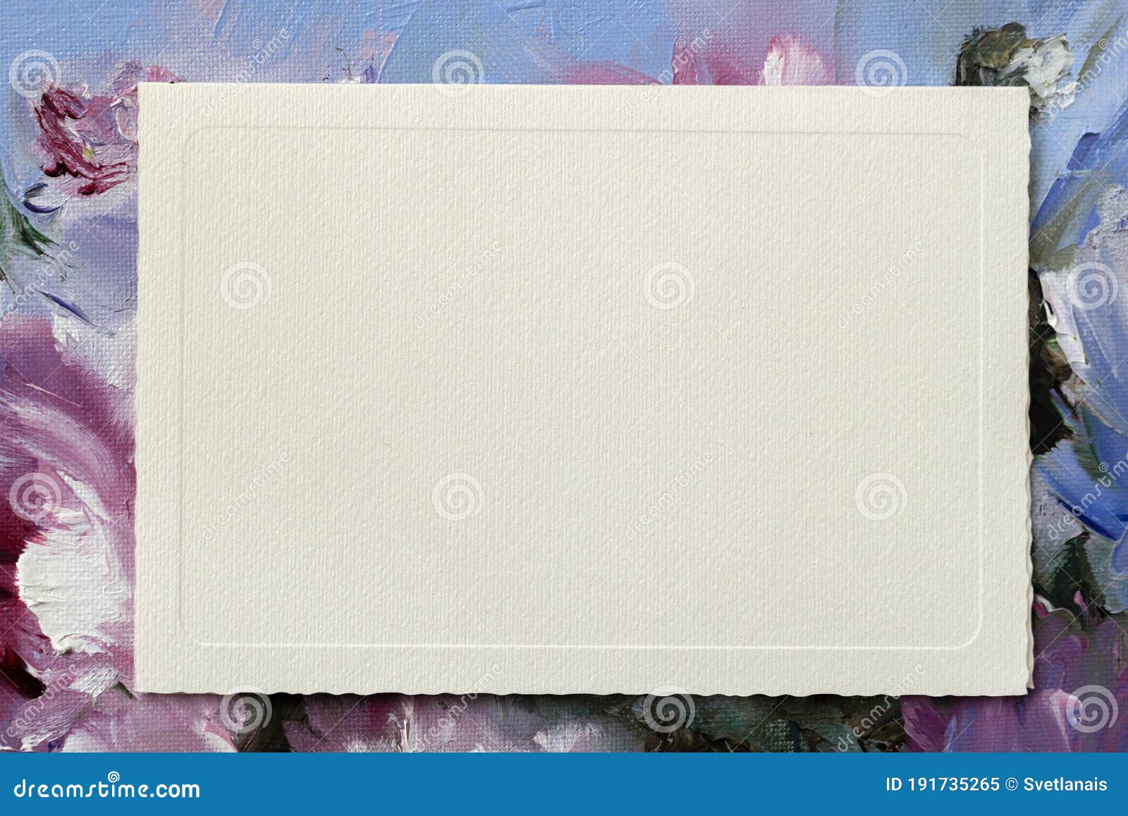 Paper Texture of Light Shade. Hand Painted of Multicolored Border ...