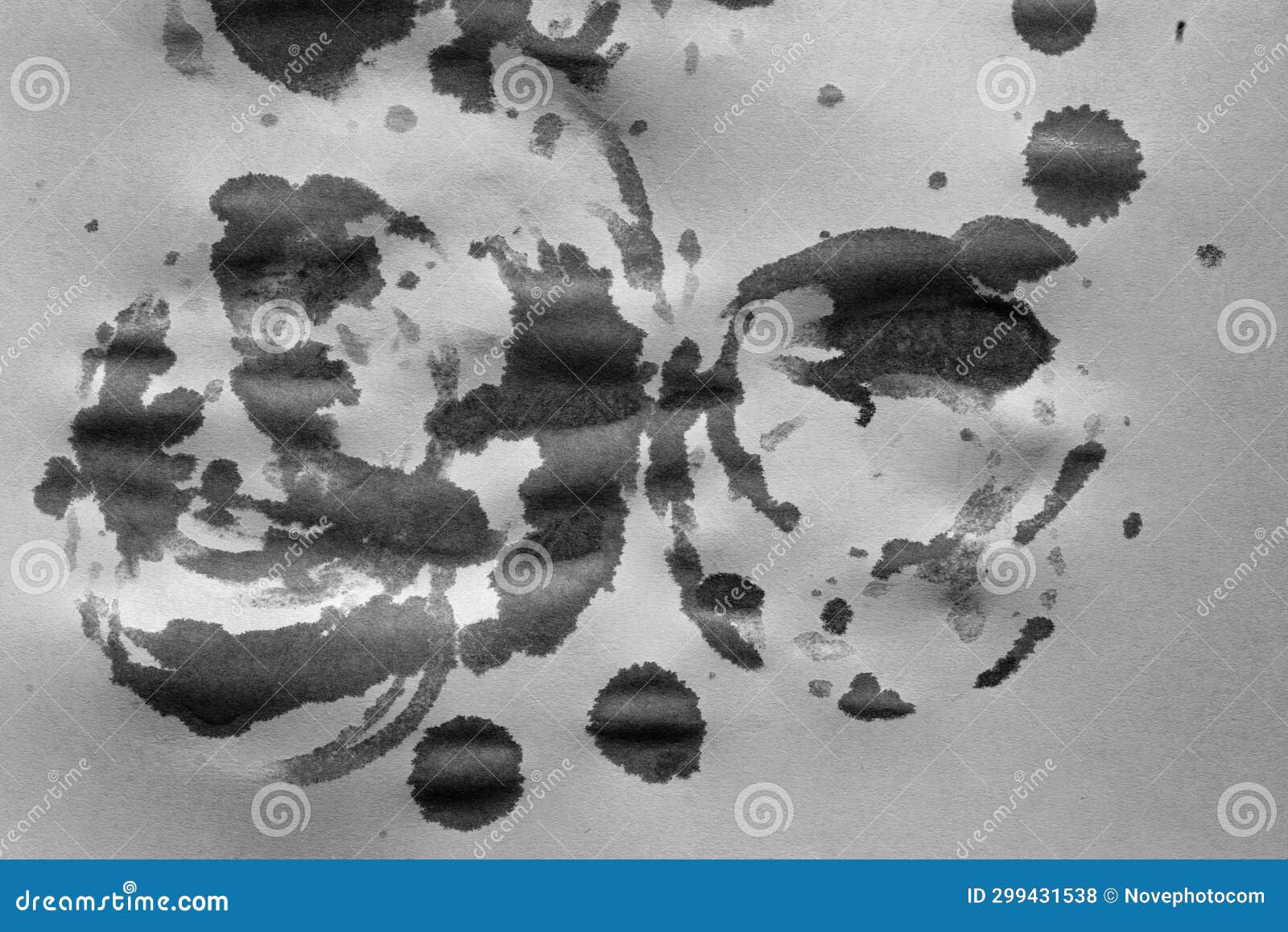 Paper Texture with Wet Spots. Old Paper with Wet Spots of Water. Sheet ...